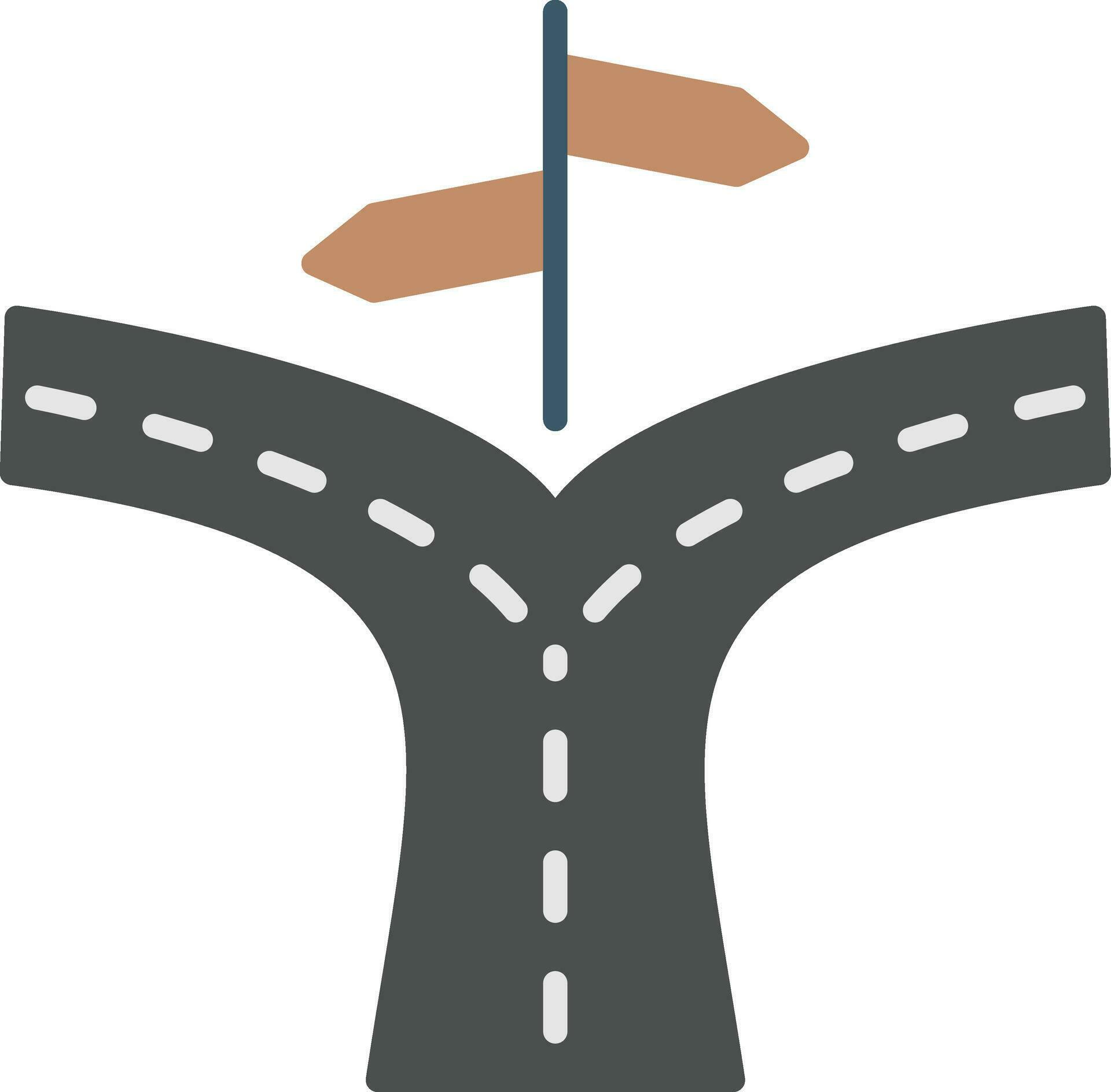 Road Split Vector Icon 30376940 Vector Art at Vecteezy