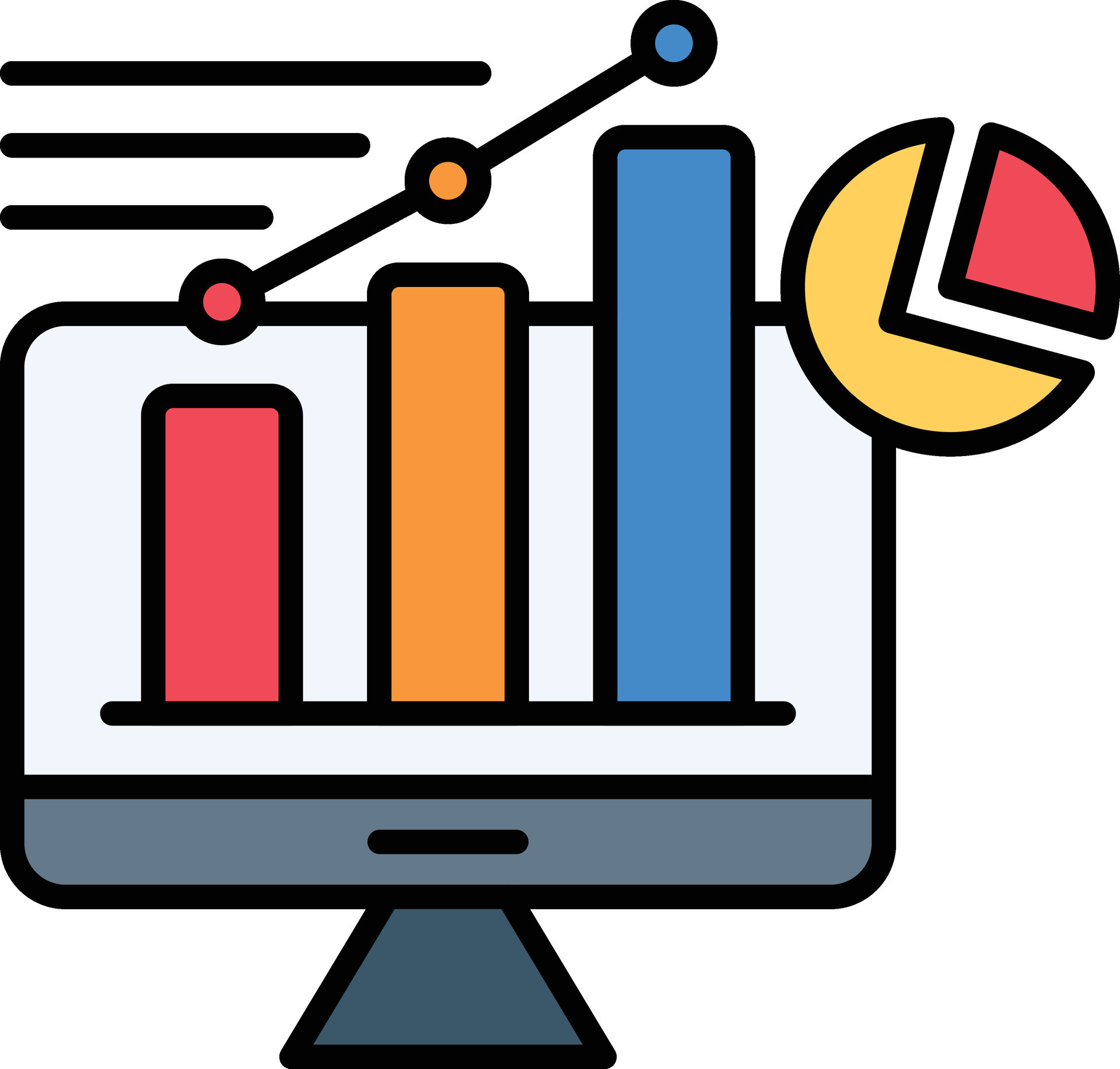 Data Visualization Vector Icon 30382372 Vector Art At Vecteezy