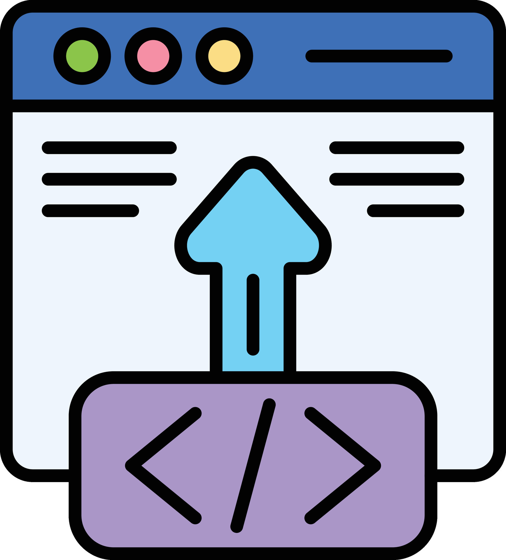 Code Deployment Vector Icon 30383762 Vector Art at Vecteezy