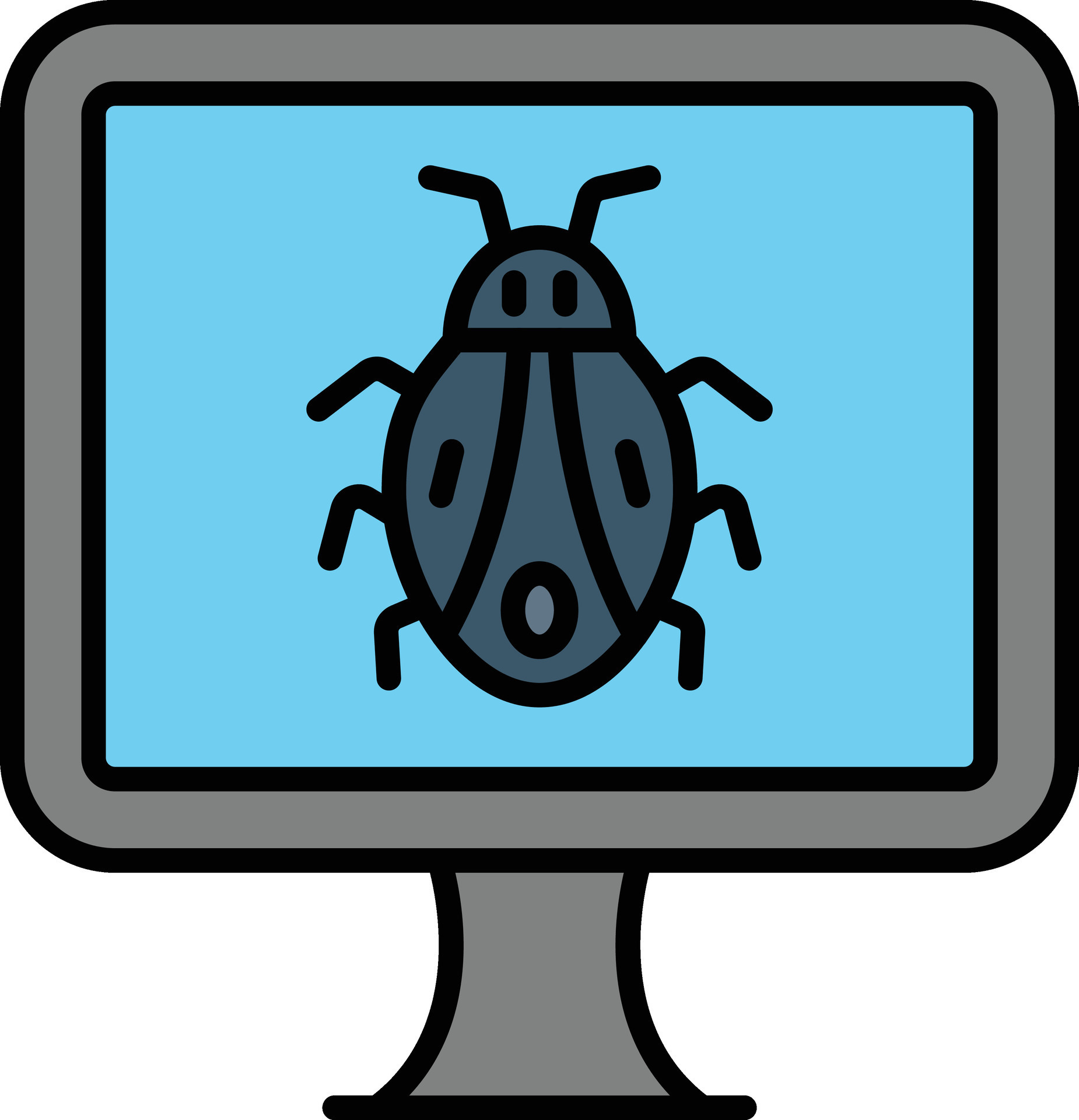 Computer Bug Vector Icon 30384174 Vector Art at Vecteezy