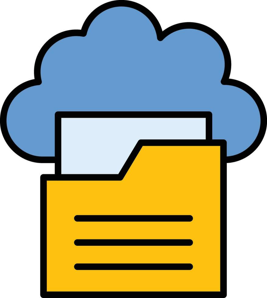 Cloud Folder Vector Icon 30384229 Vector Art at Vecteezy