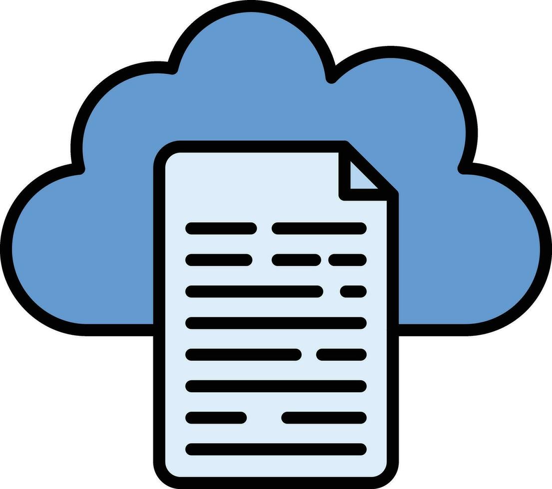 Cloud Document Vector Icon 30384254 Vector Art at Vecteezy