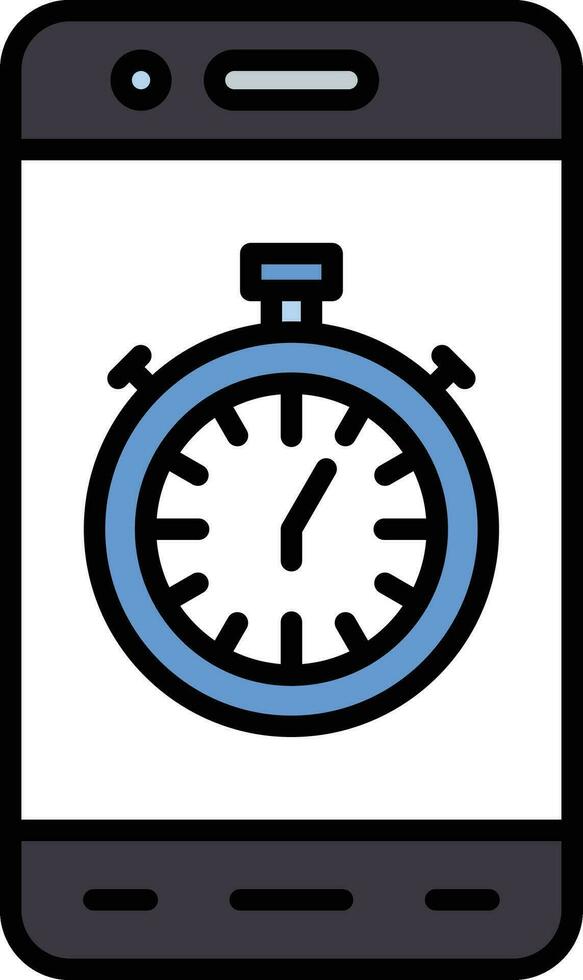 Mobile Stopwatch Vector Icon 30384794 Vector Art at Vecteezy