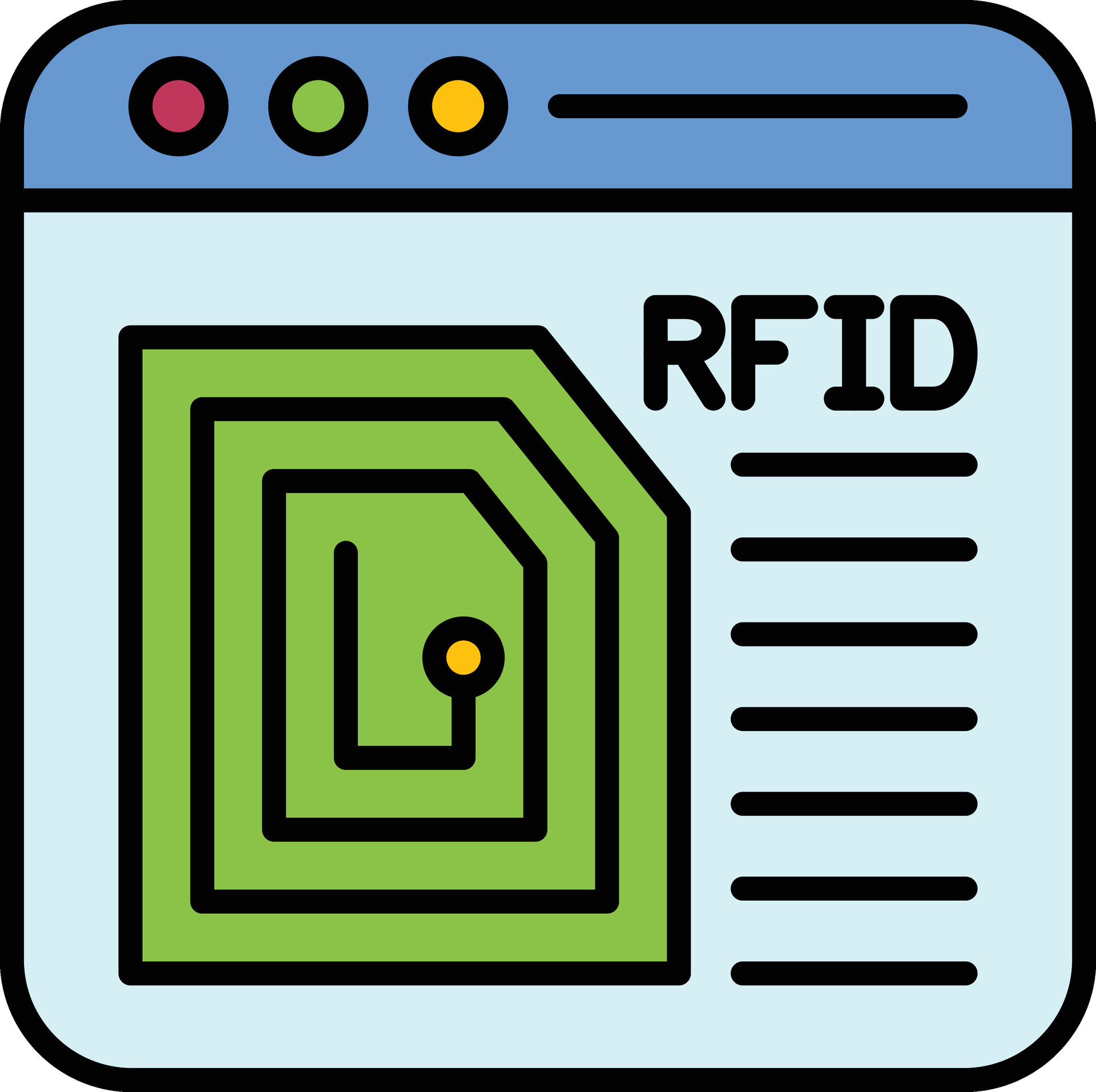 Radio Frequency Identification Vector Icon 30385077 Vector Art At Vecteezy