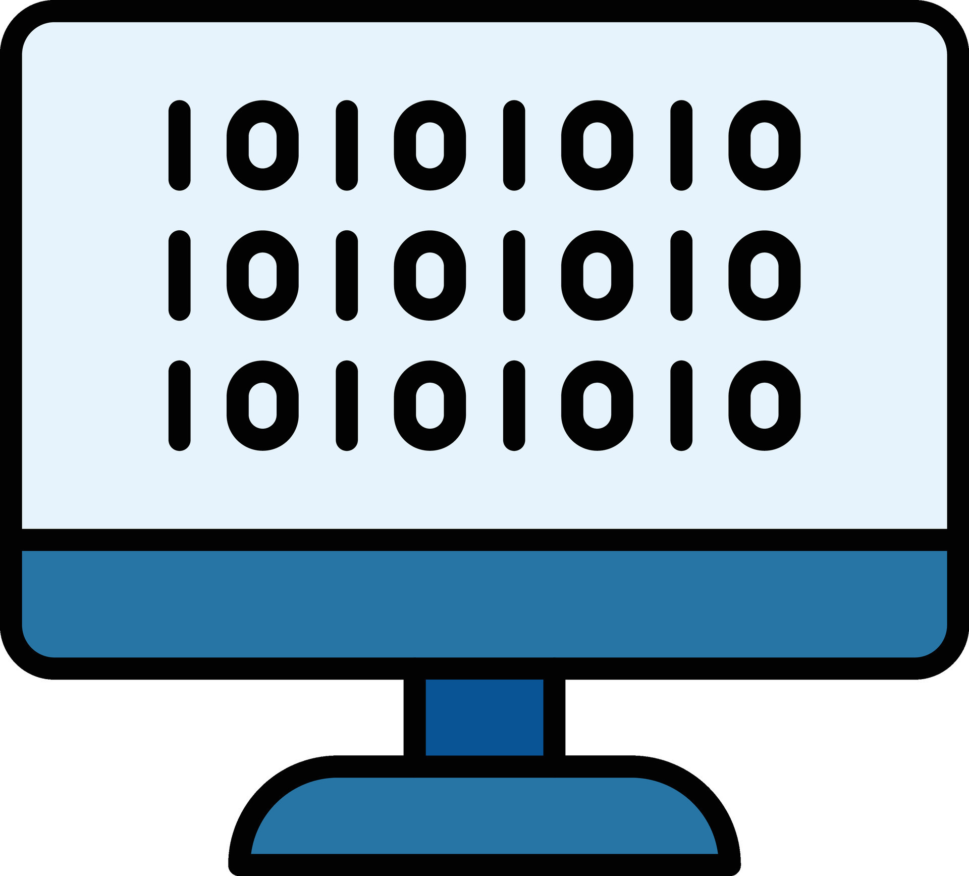 Binary Code Vector Icon 30385420 Vector Art At Vecteezy