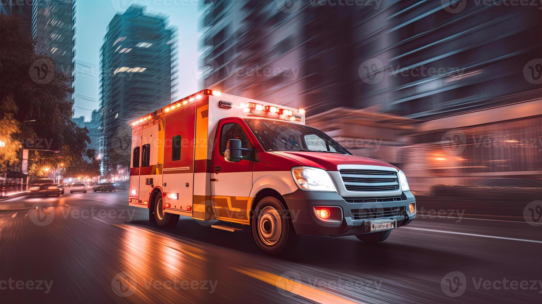 a Medical emergency ambulance driving during traffic jam on city road ... a Medical emergency ambulance driving during traffic jam on city road ...