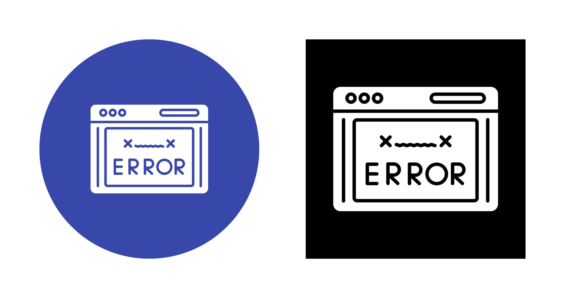 icono de vector de código de error 30426090 Vector en Vecteezy