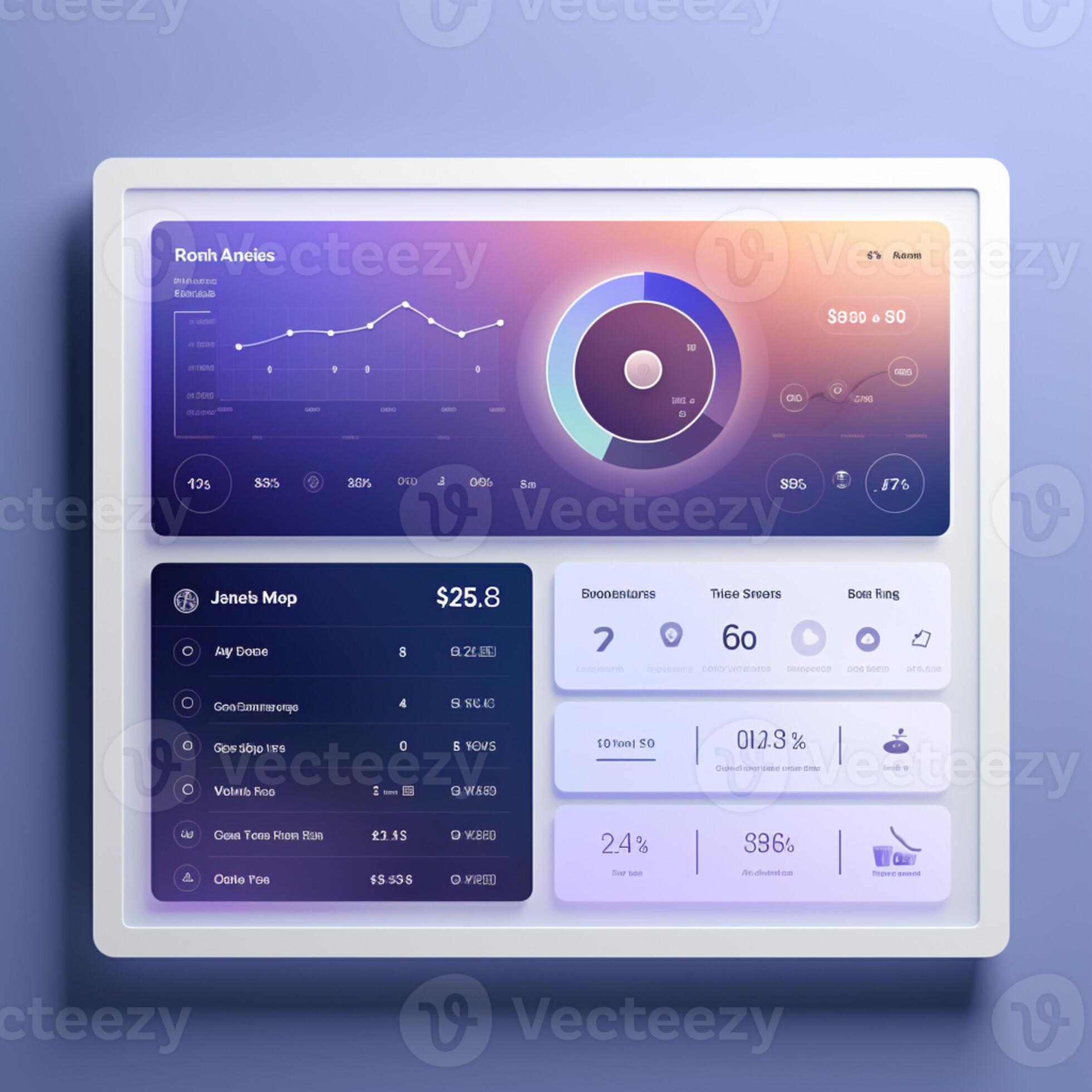 UI design for a productivity app with a minimalistic design and simple UI elements that promote ...