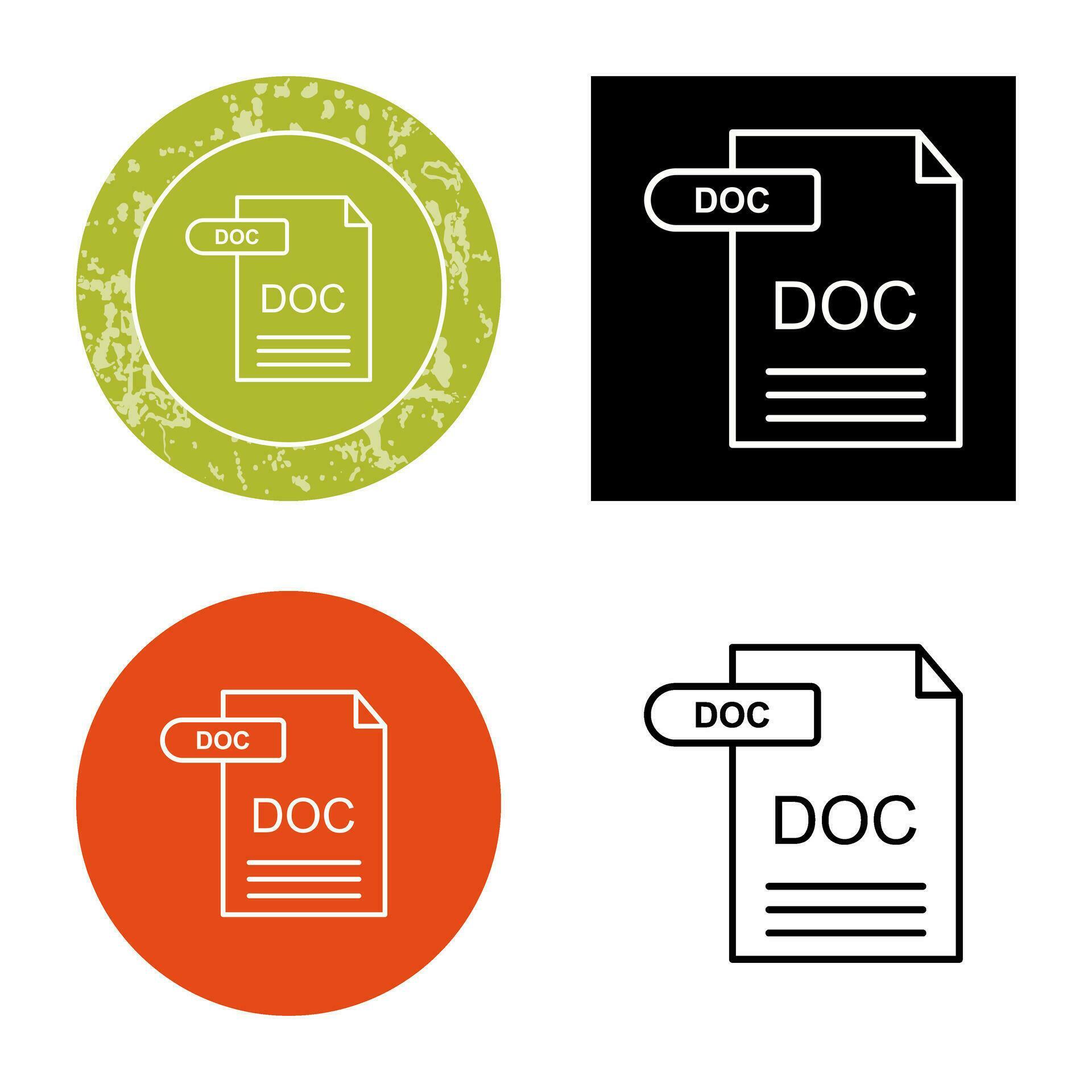 DOC Vector Icon 30430266 Vector Art at Vecteezy