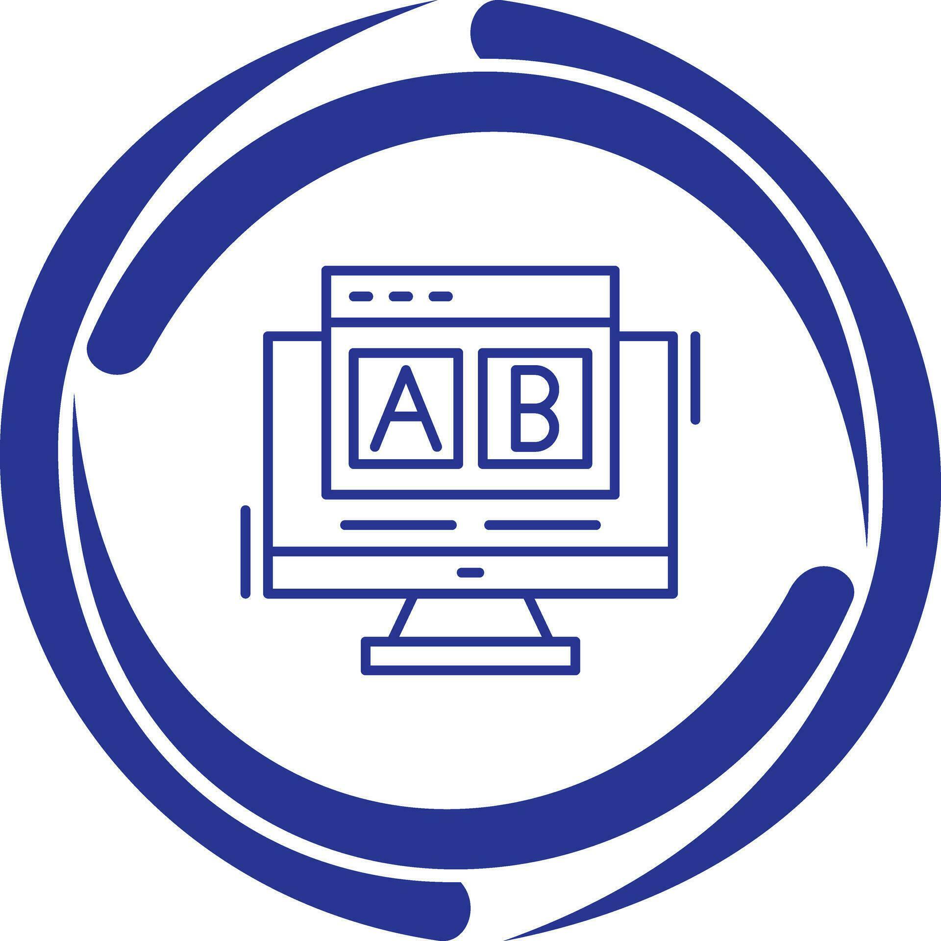 AB Testing Vector Icon 30448754 Vector Art at Vecteezy