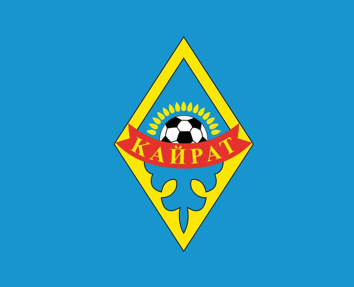 Kairat Almaty Club Logo Symbol Kazakhstan League Football Abstract Design Vector Illustration With Blue Background 30461059 Vector Art at Vecteezy