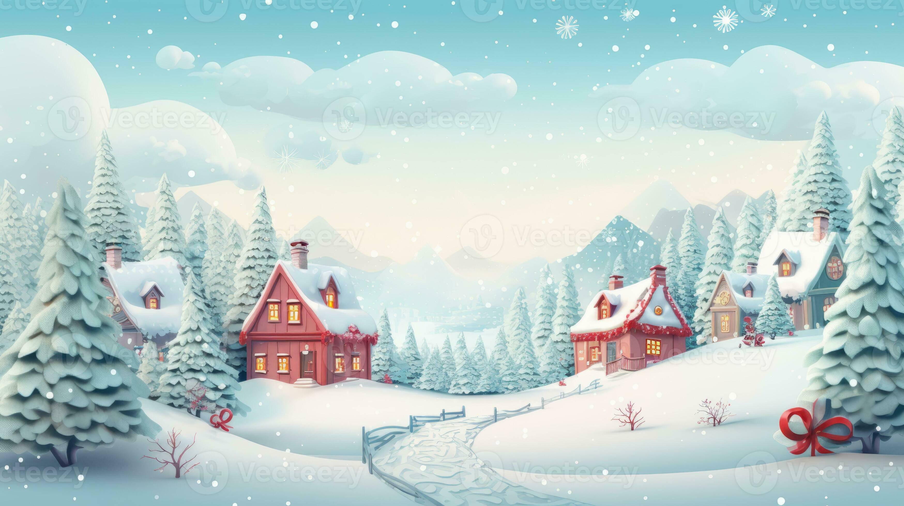 Whimsical Christmas background. Generative AI 30461466 Stock Photo at ...