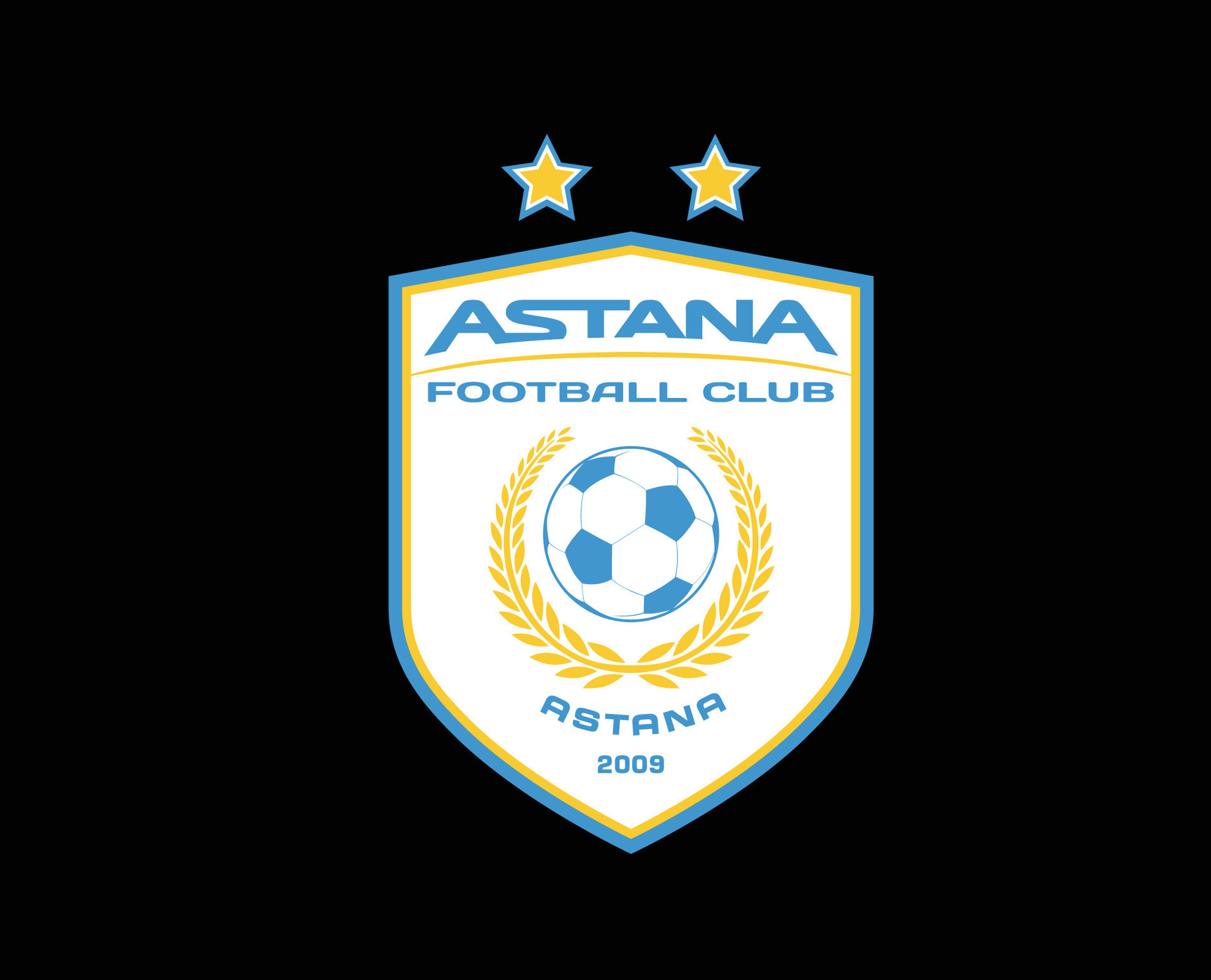 FC Astana Logo Club Symbol Kazakhstan League Football Abstract Design Vector Illustration With ...
