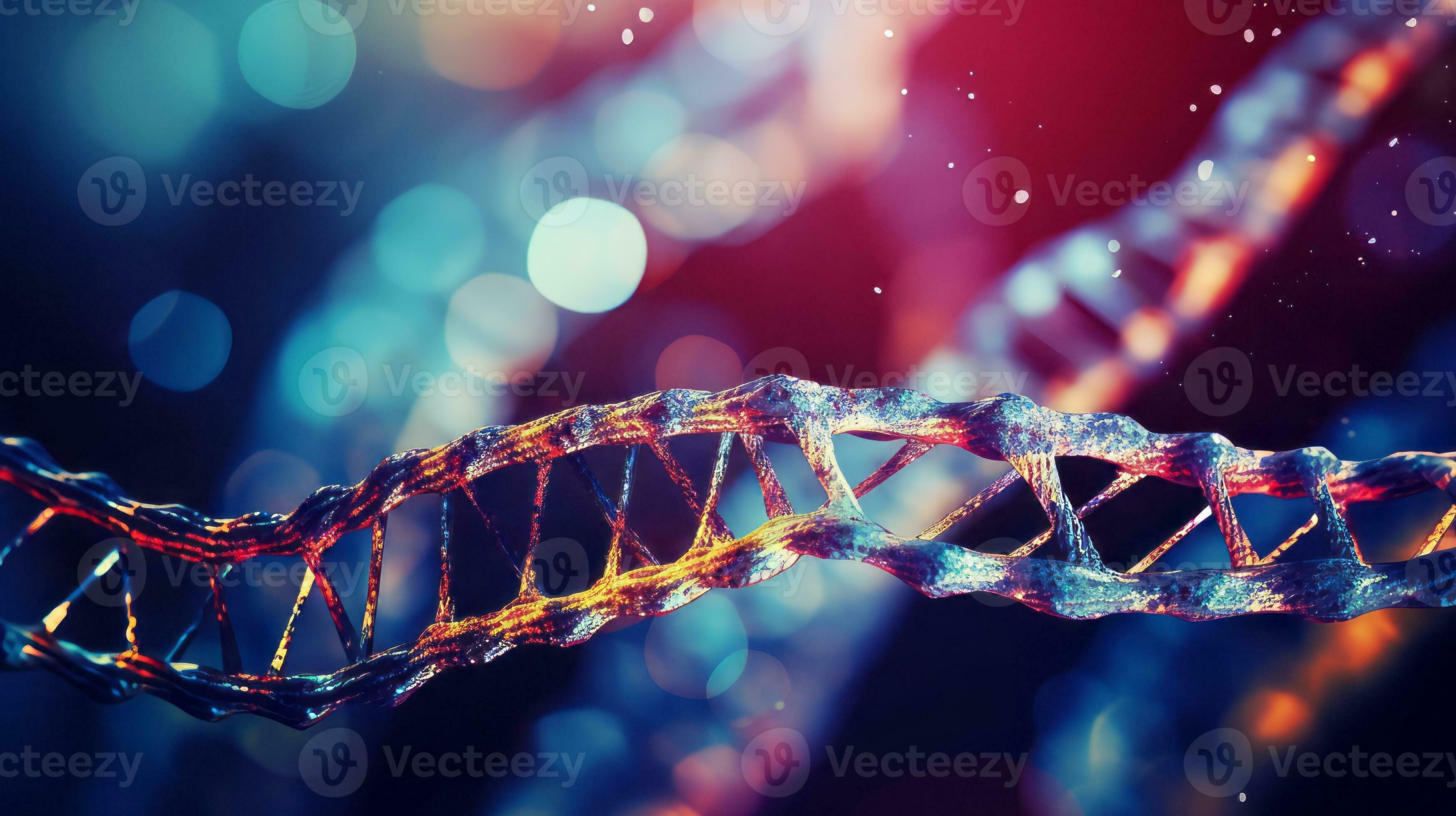 Mutated DNA strands in helix. Generative AI 30463480 Stock Photo at Vecteezy
