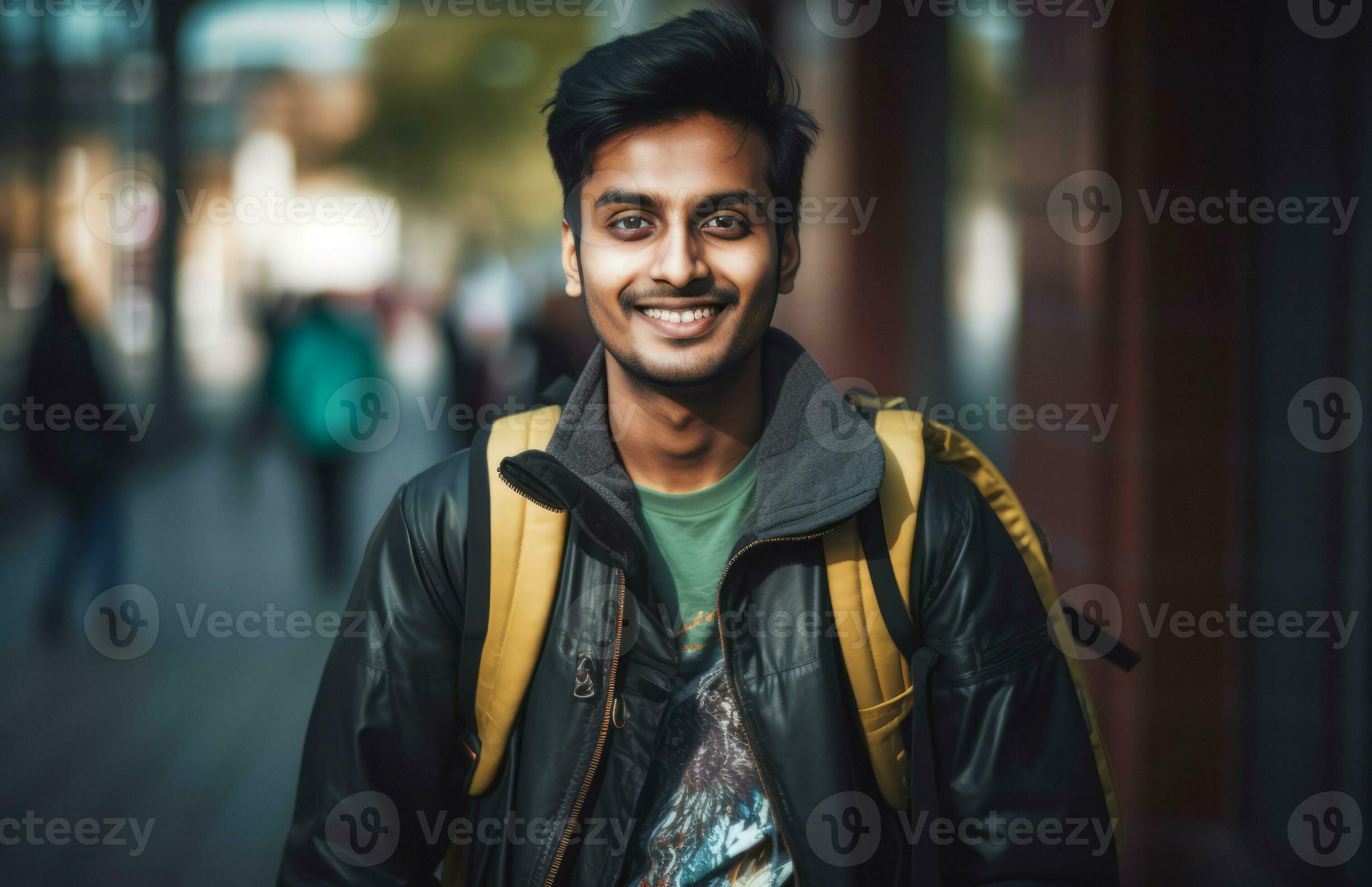Young Indian student. Generate AI 30504356 Stock Photo at Vecteezy