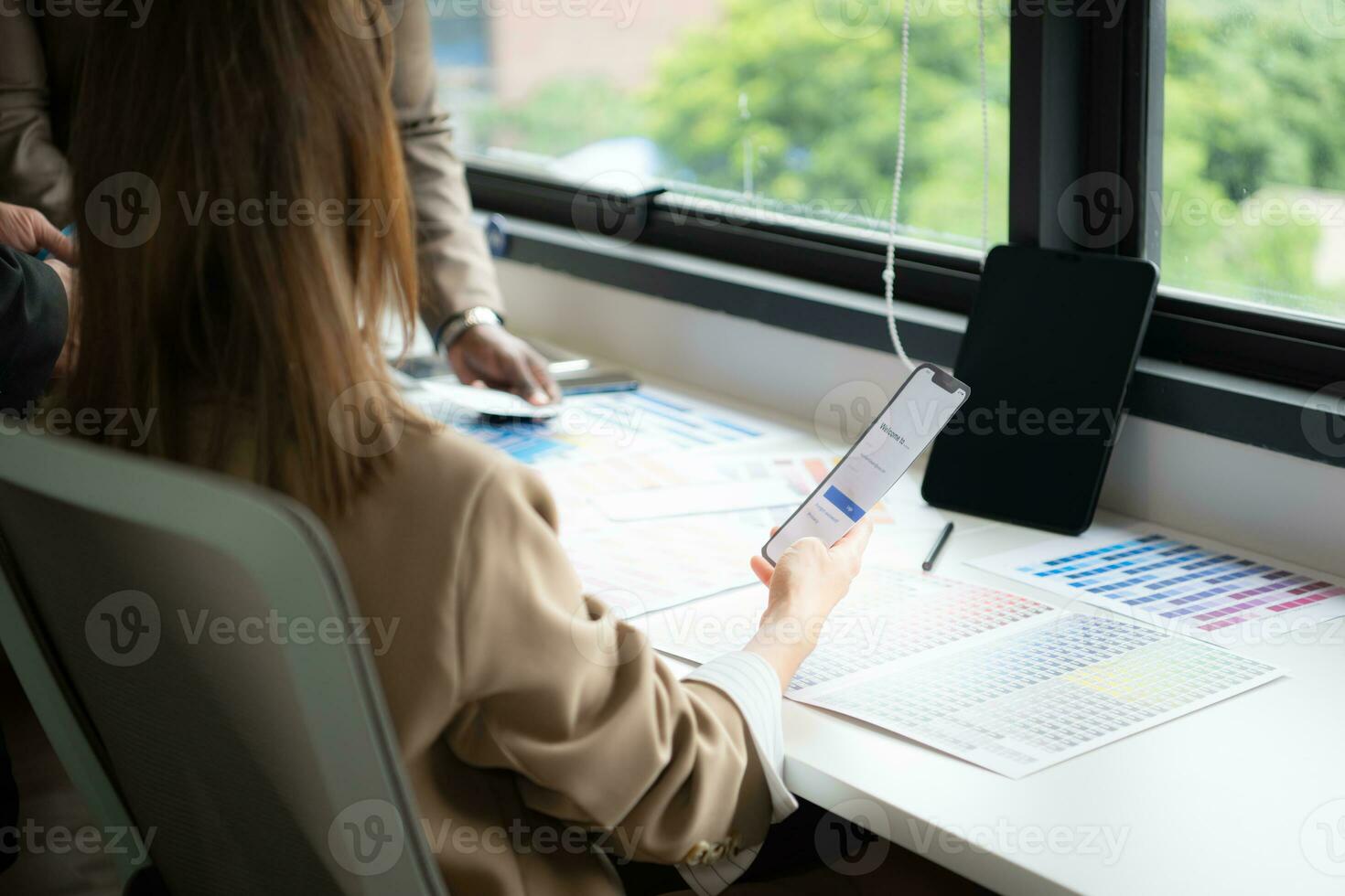 Group of diverse business people working together in the office, Brainstorming about creating ...