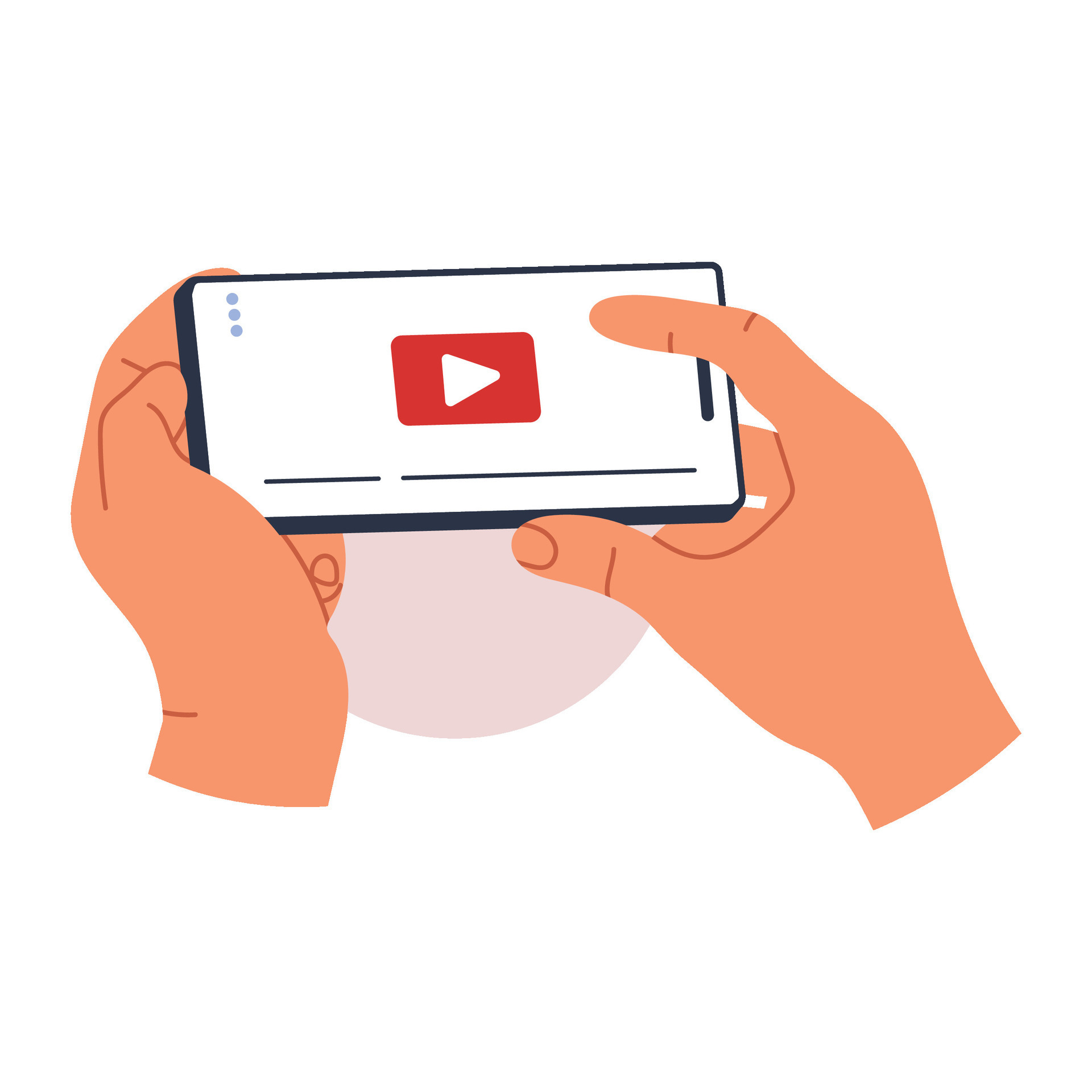 hands holding phone. Scrolling smartphone, app mail, application photo. cellphone camera. Flat ...