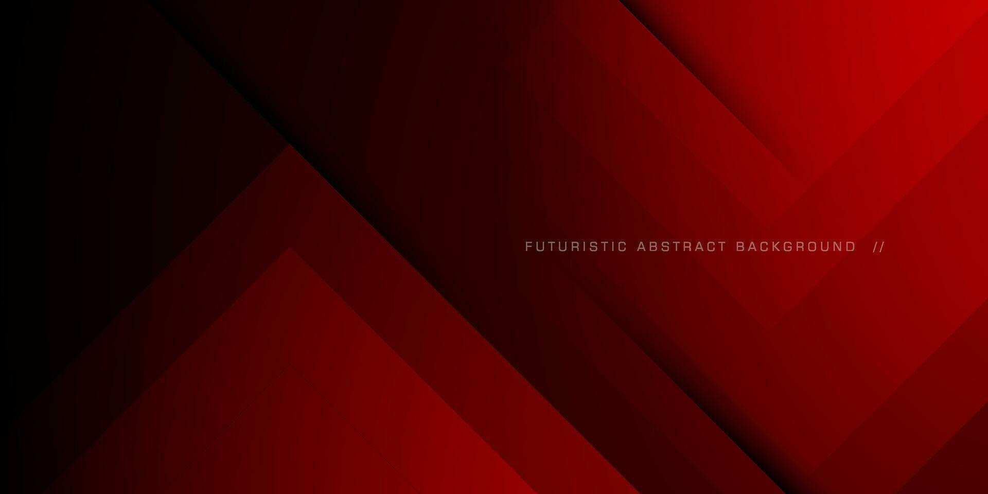 Futuristic Design Dark Red Triangle Geometric Overlap Papercut Vector Background Layer On Dark