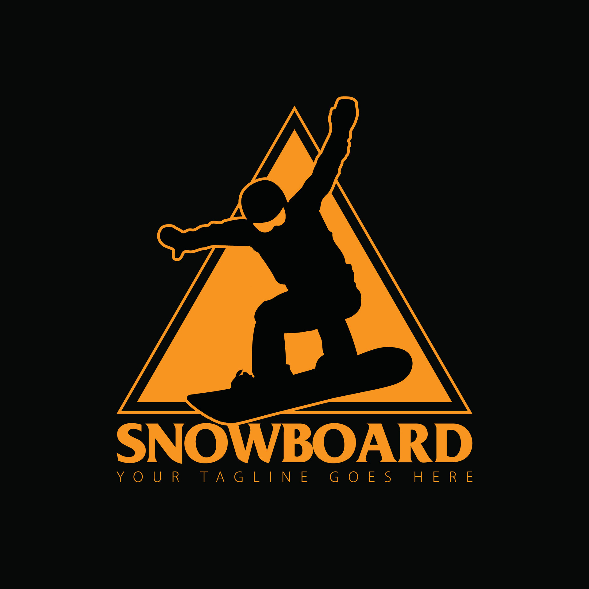 snowboard logo vector 30521503 Vector Art at Vecteezy