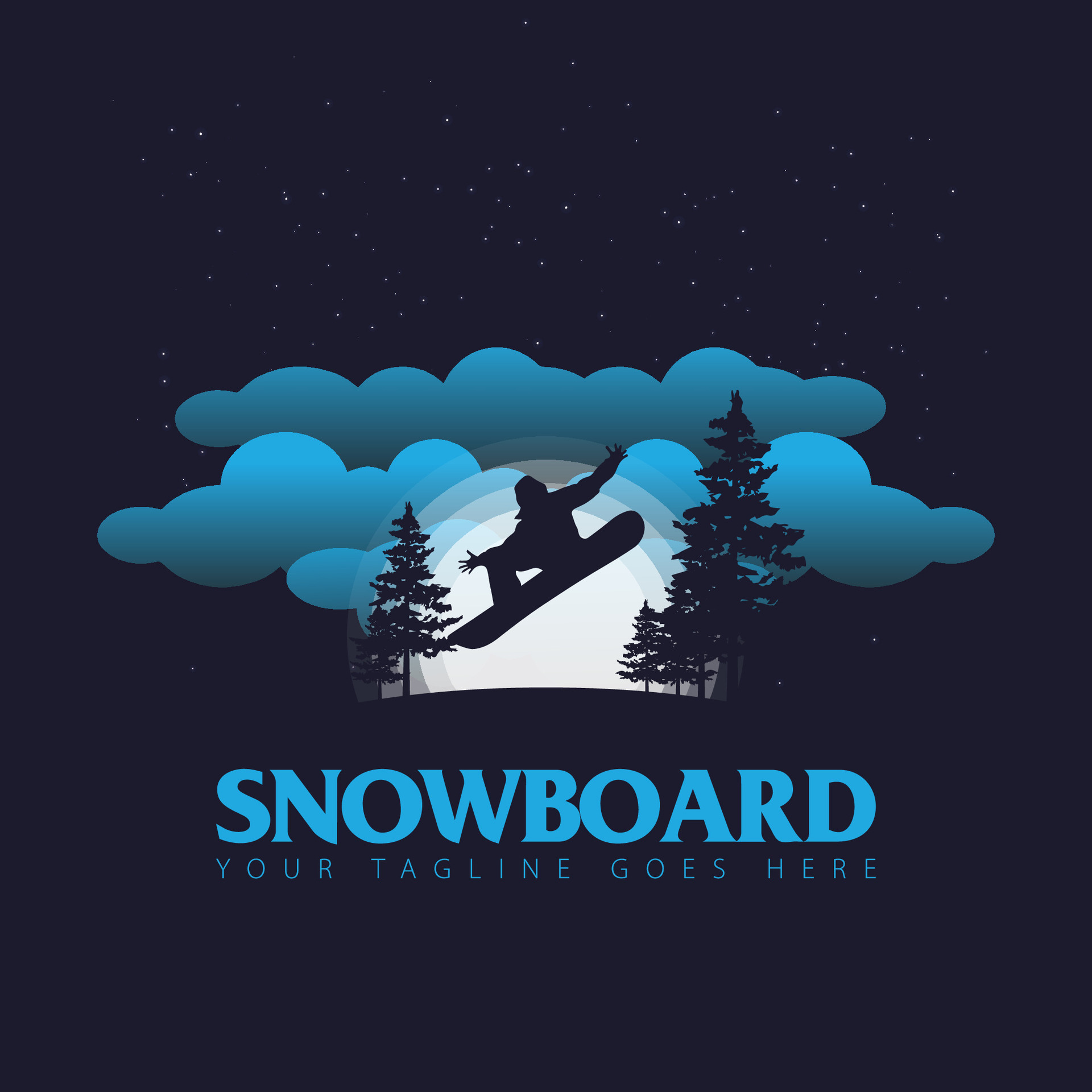 snowboard logo vector 30521522 Vector Art at Vecteezy