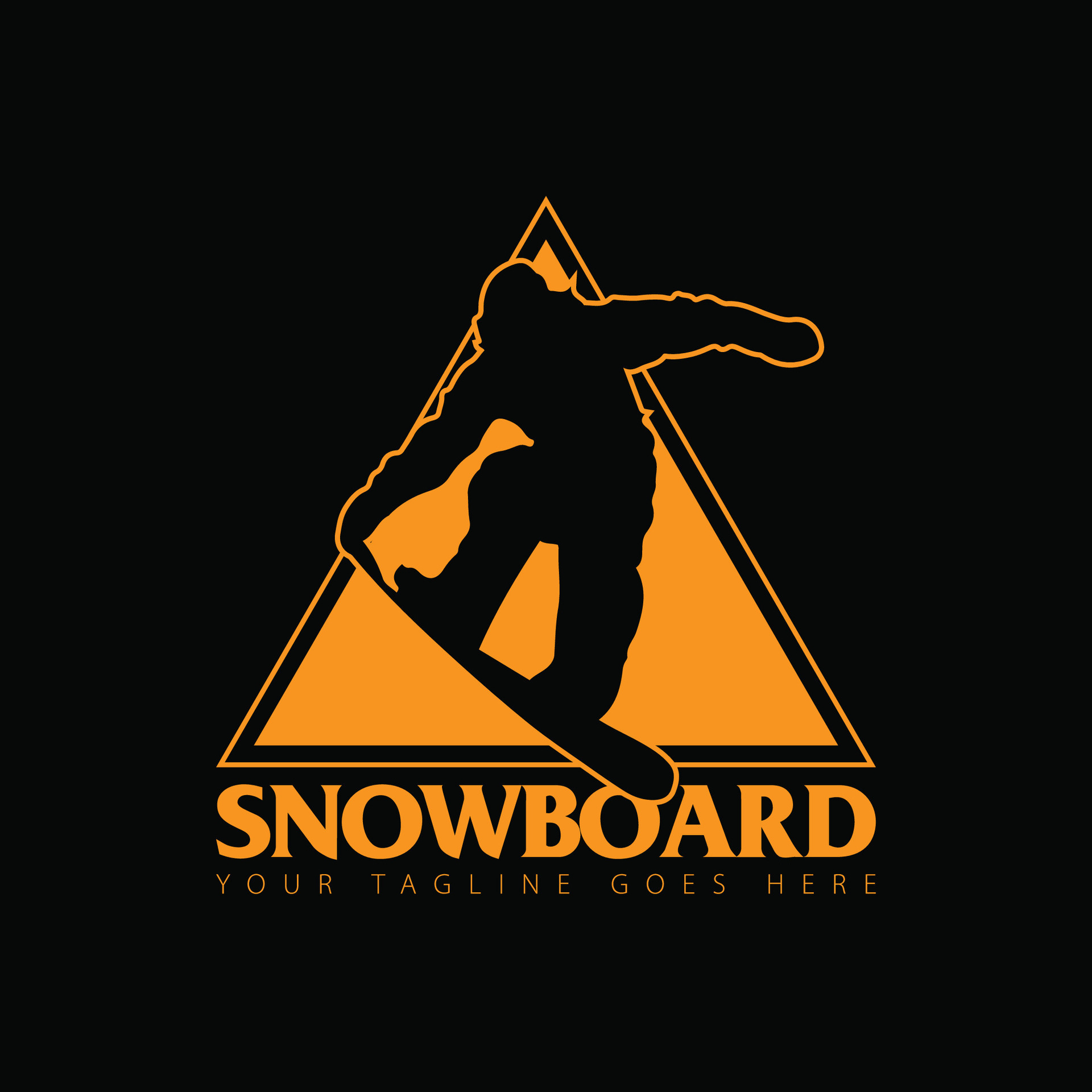 snowboard logo vector 30521532 Vector Art at Vecteezy