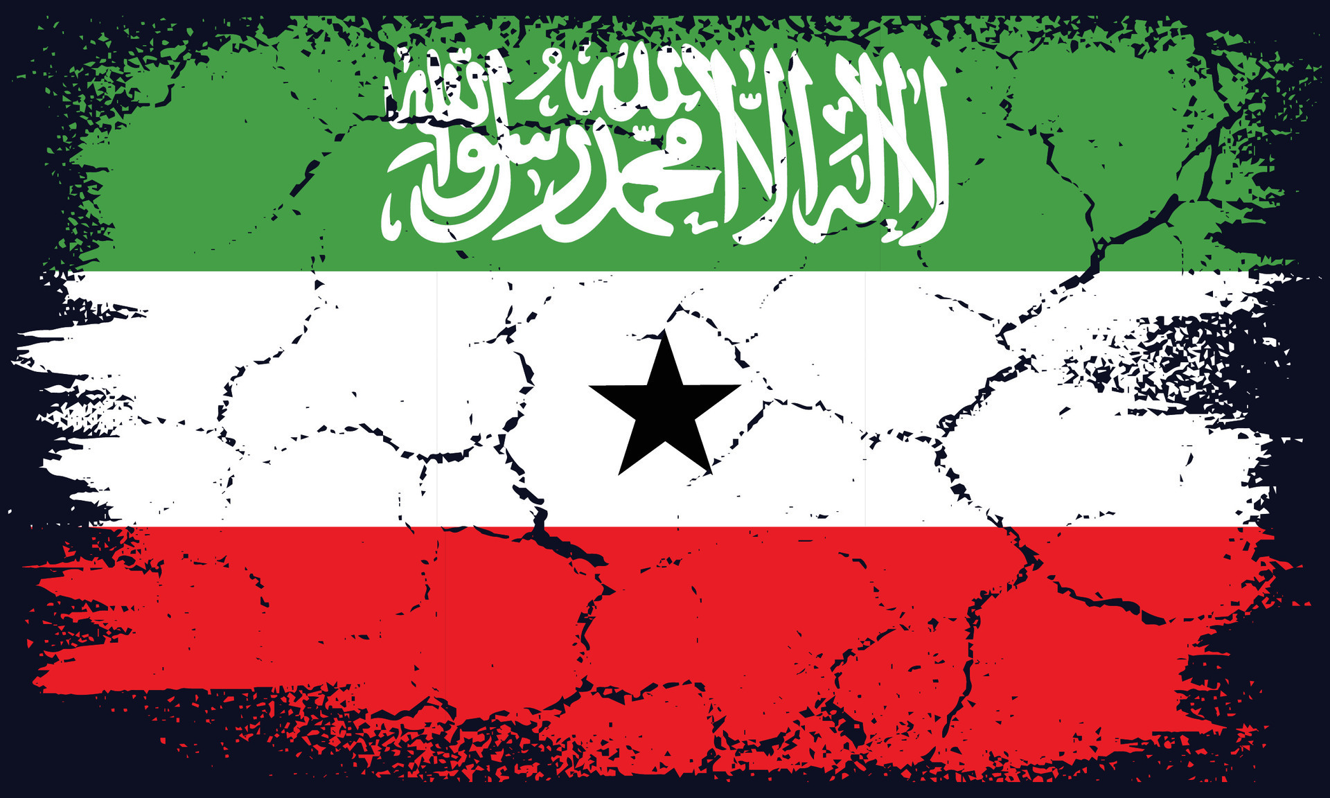 Flat Design Grunge Somaliland Flag Background 30521998 Vector Art At