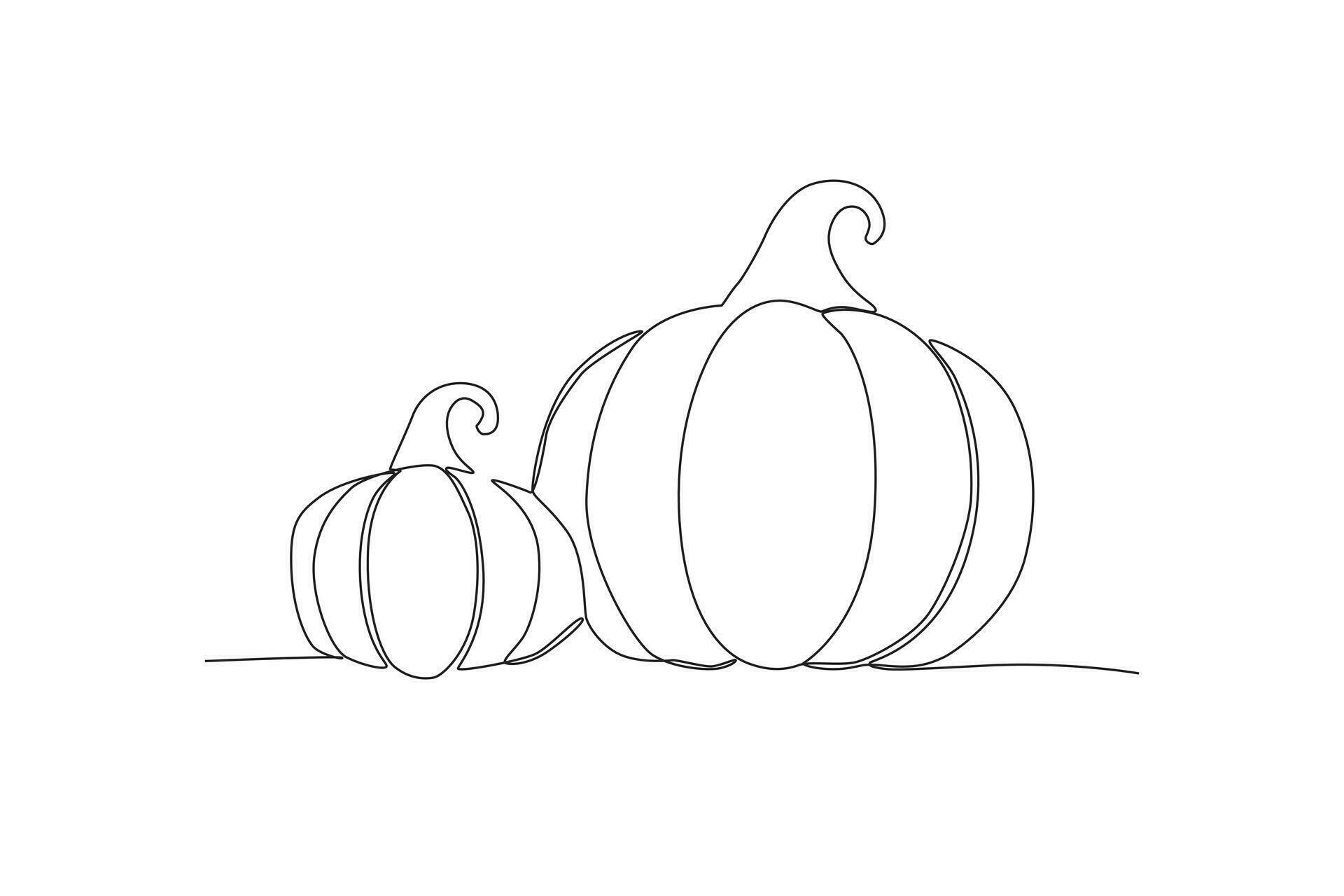 Two rustic pumpkins 30522151 Vector Art at Vecteezy