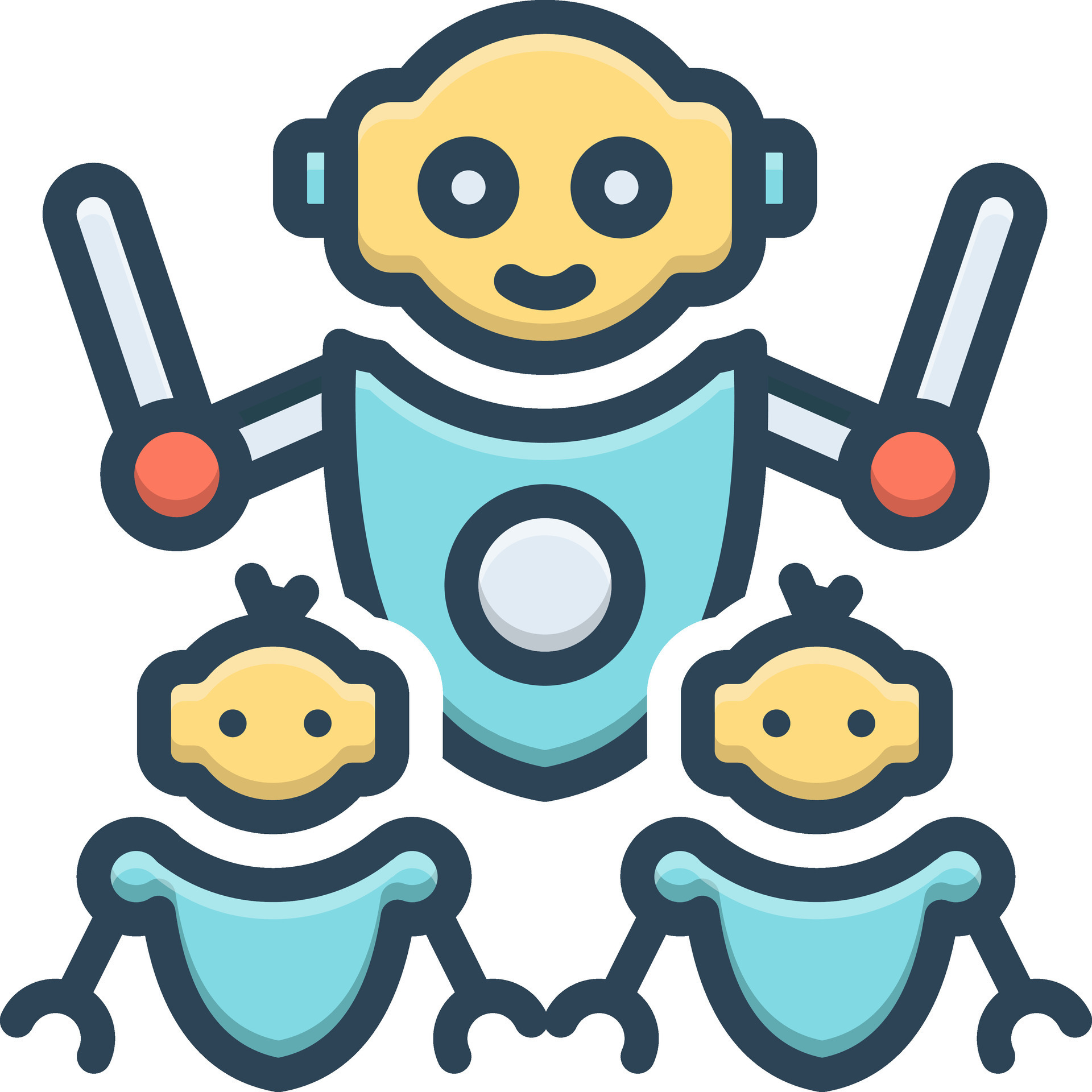 color icon for robots 30523930 Vector Art at Vecteezy