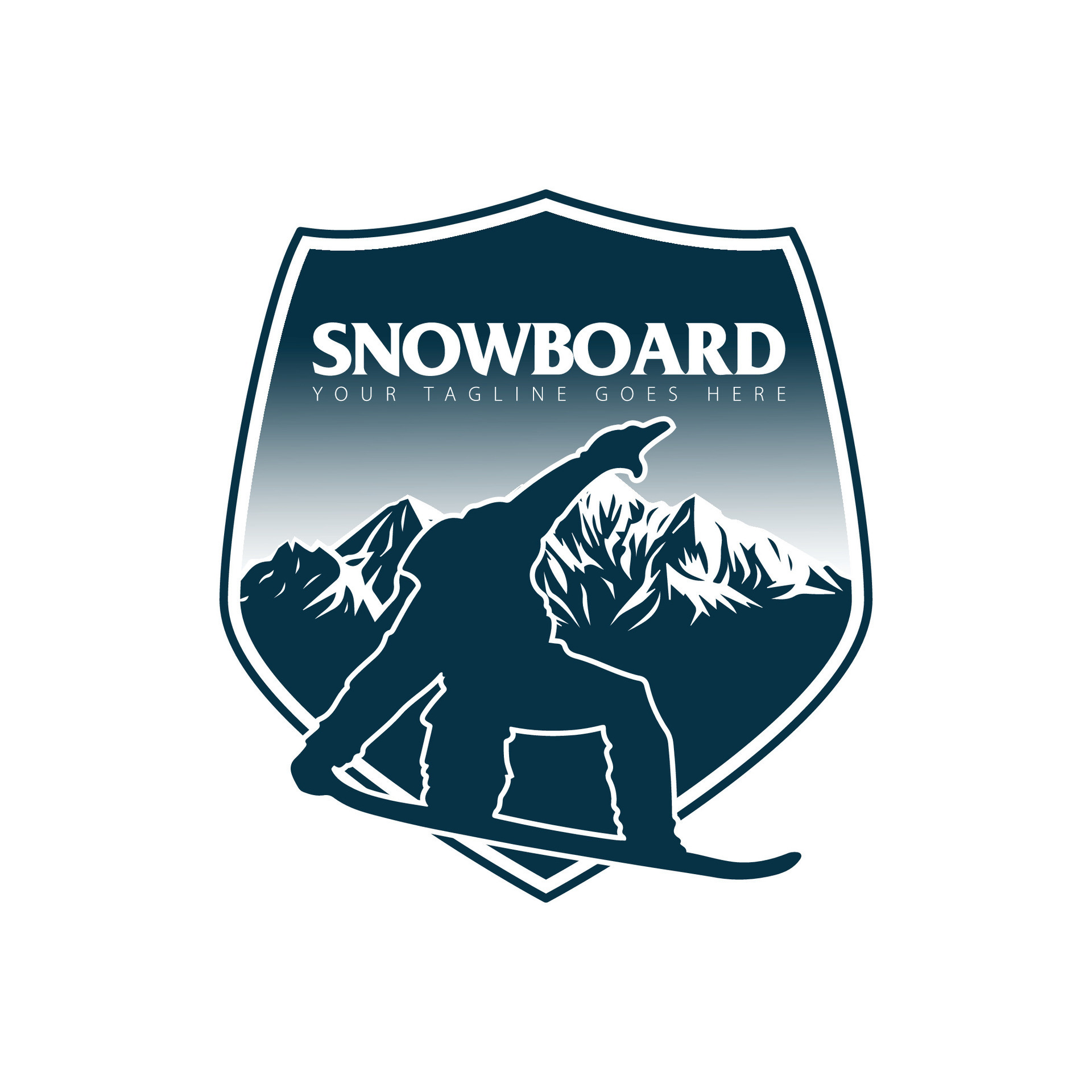 snowboard logo vector 30524279 Vector Art at Vecteezy