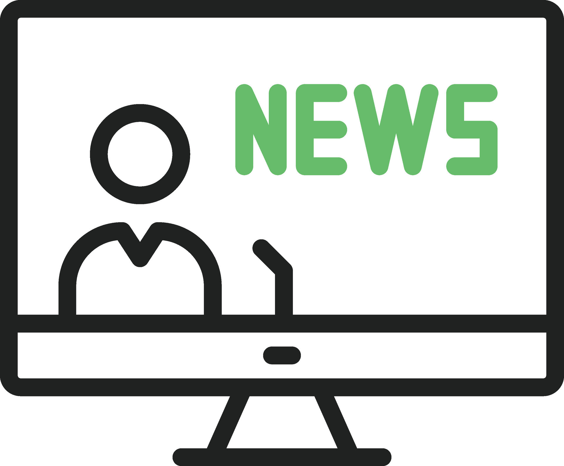 News Anchor icon vector image. Suitable for mobile apps, web apps and ...