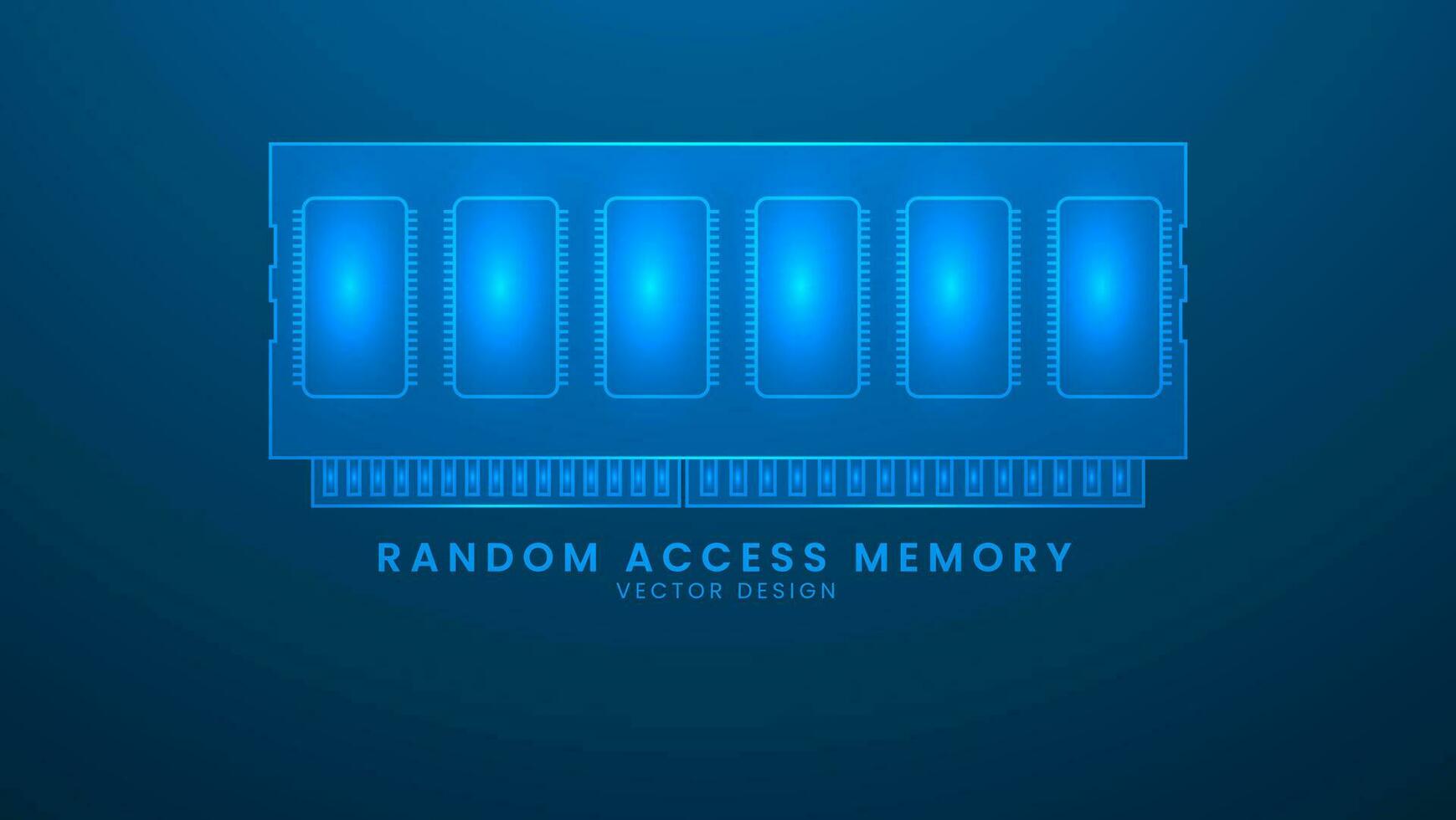 Random access memory. Computer hardware ram. Vector illustration with ... Random access memory. Computer hardware ram. Vector illustration with ...