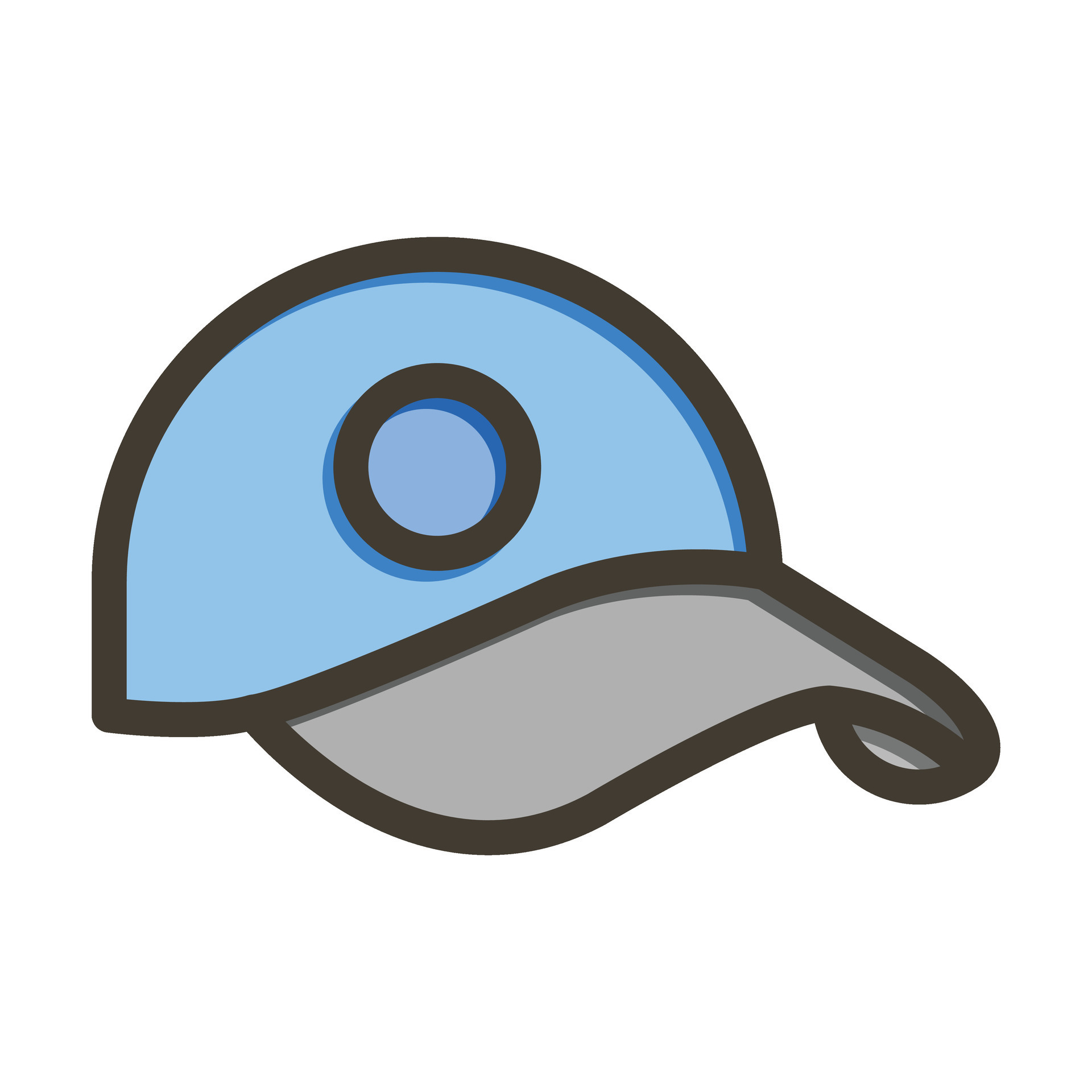 Baseball Vector Thick Line Filled Colors Icon For Personal And ...