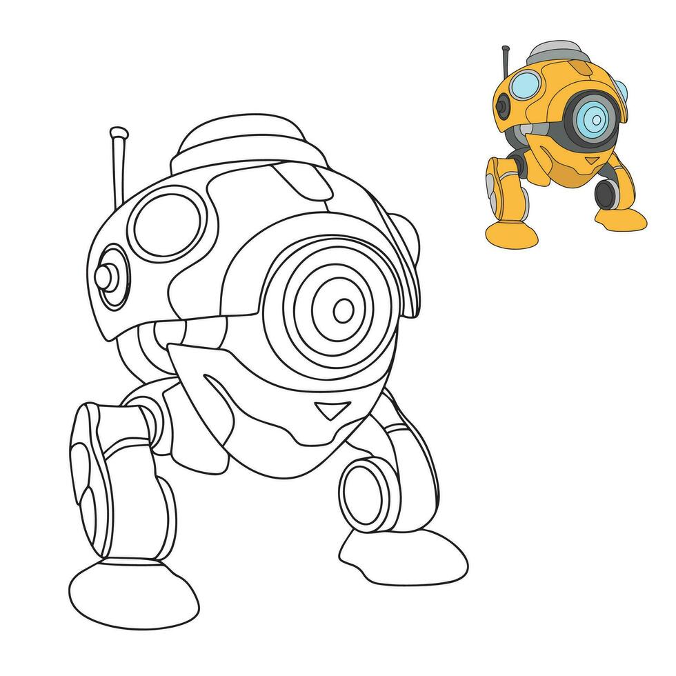 toy robot coloring pages