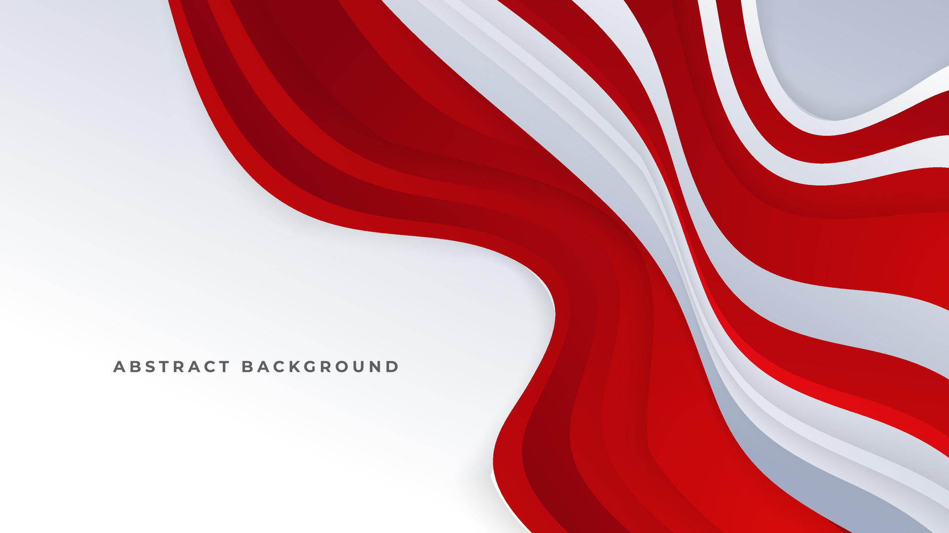 Modern Abstract Geometric Red White Background With Shadow Suit For Business Corporate Banner