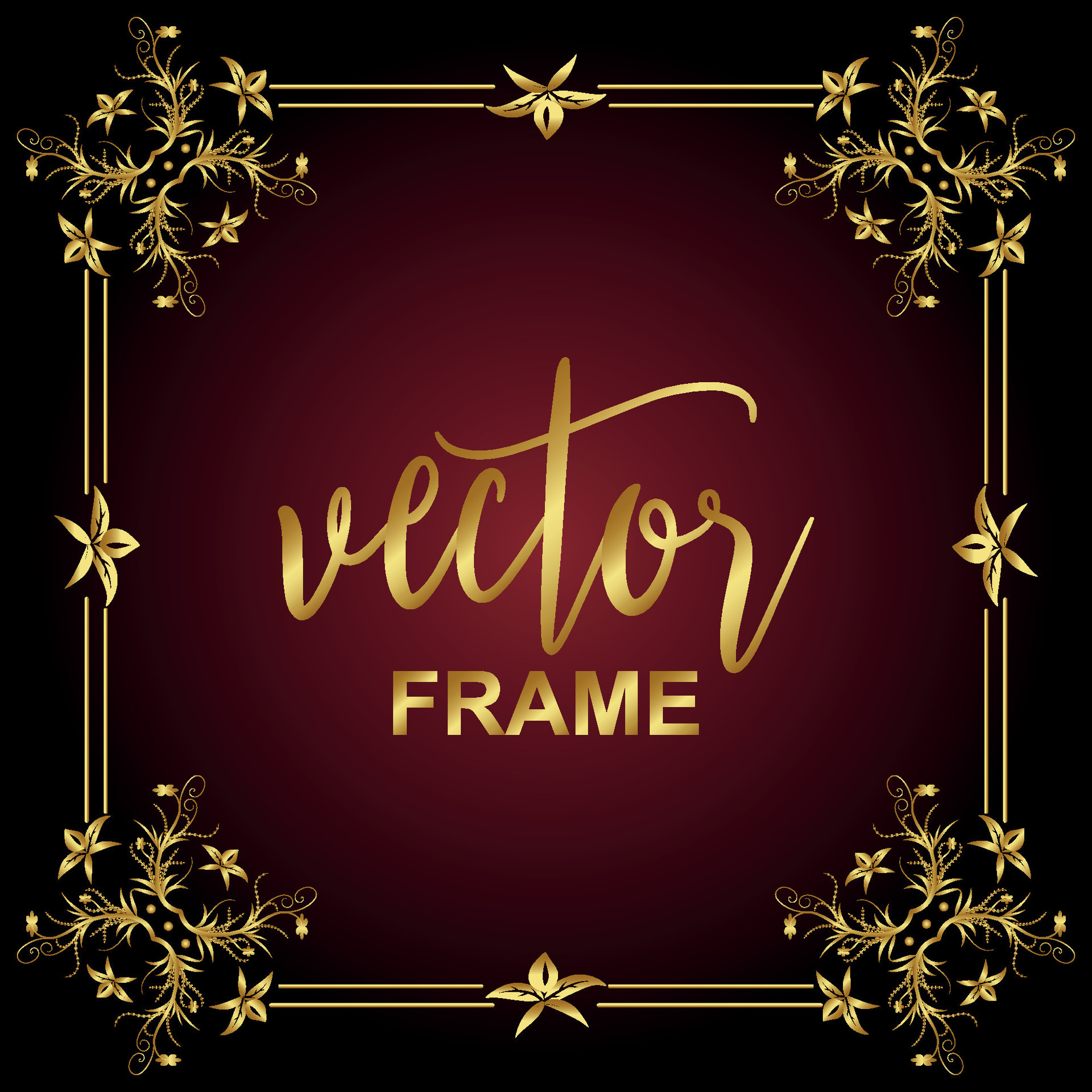 Vector Flourish Ornament Vintage Floral Vector Frame 30533902 Vector Art At Vecteezy