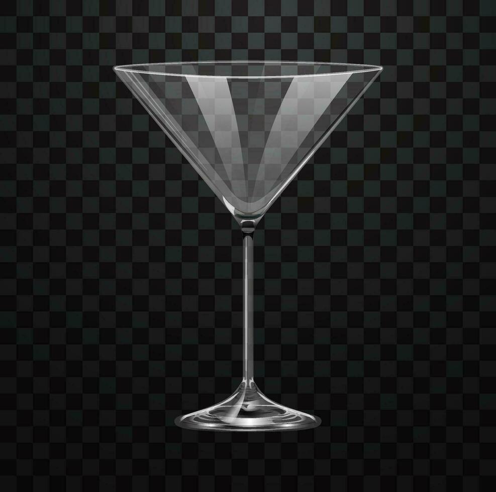 Realistic empty martini glass isolated on transparent background 30548893 Vector Art at Vecteezy
