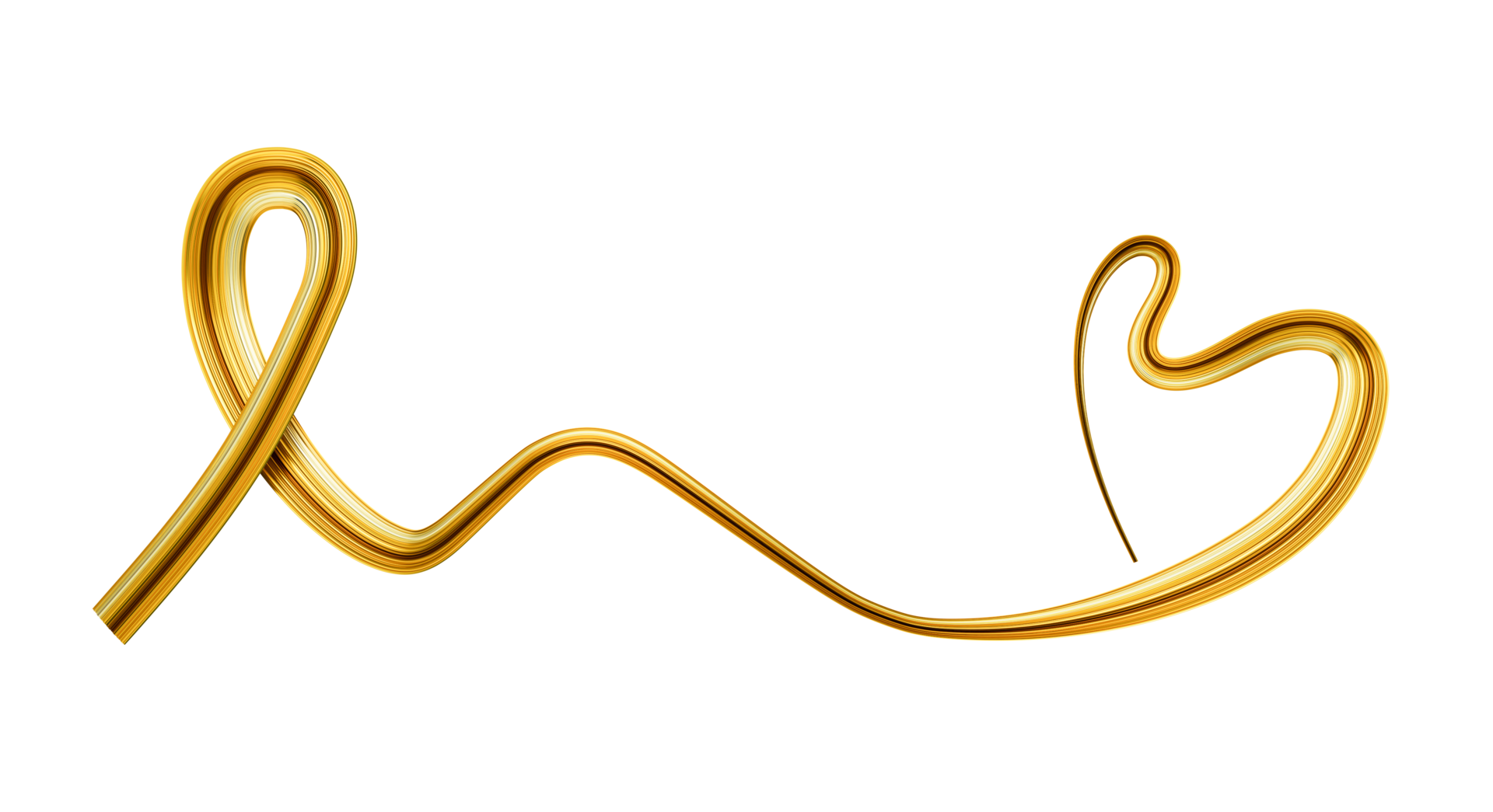 Gold Ribbon In A Heart Shape 3d Illustration 30549061 PNG Gold Ribbon In A Heart Shape 3d Illustration 30549061 PNG