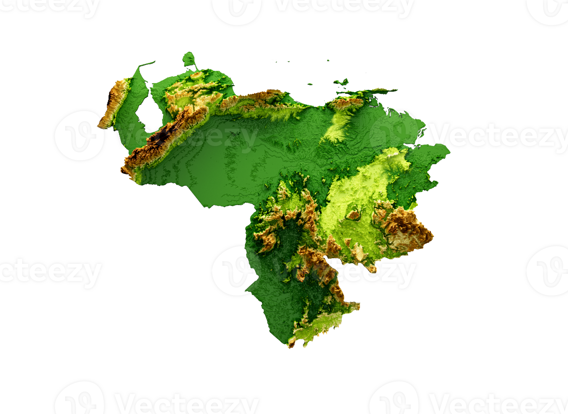 Venezuela Map Shaded relief Color Height map 3d illustration 30549165 PNG Venezuela Map Shaded relief Color Height map 3d illustration 30549165 PNG