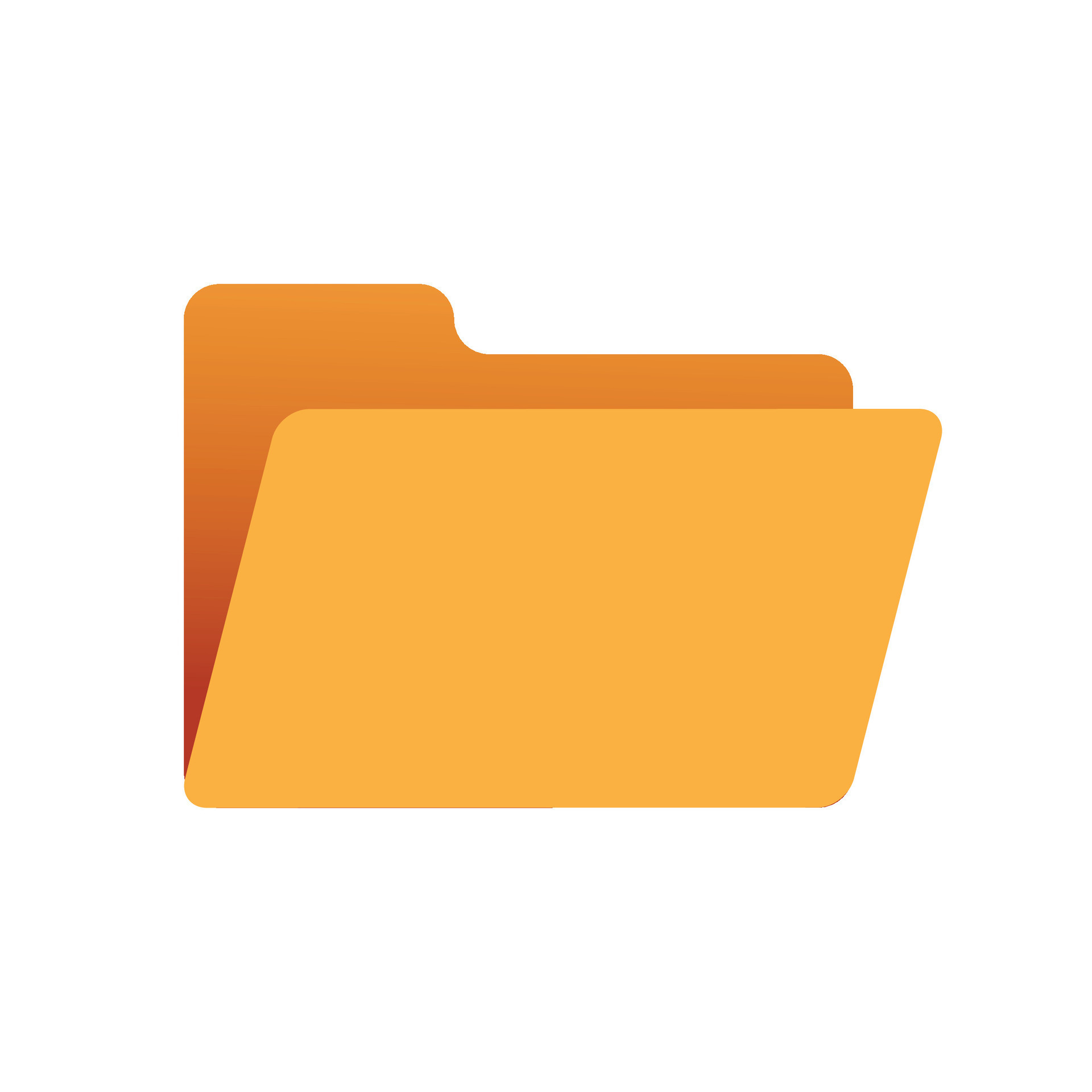 Vector folder icon isolated on white background vector illustration ...