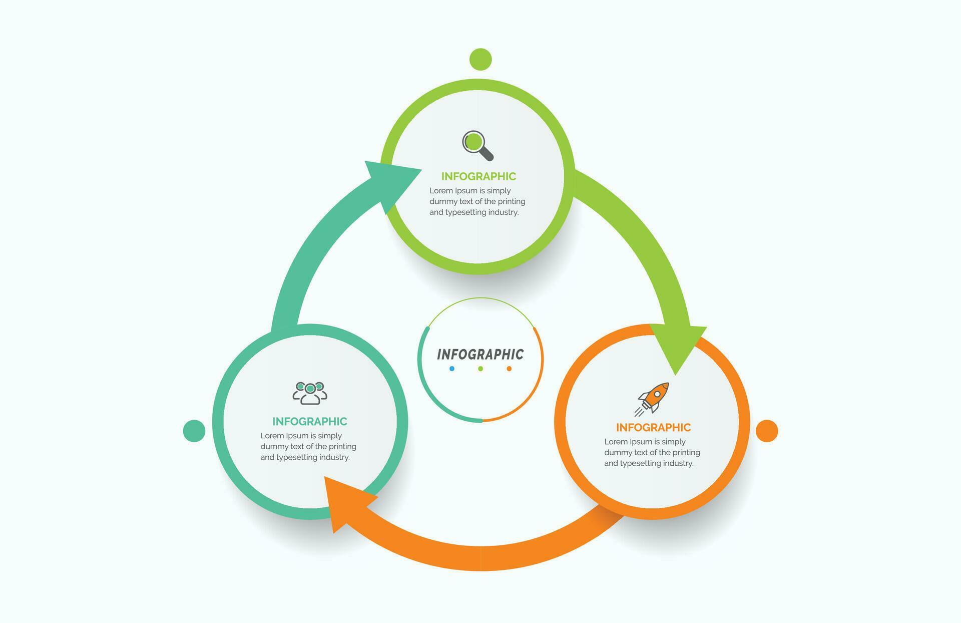 Business data visualization. Process chart. Abstract elements of graph ...