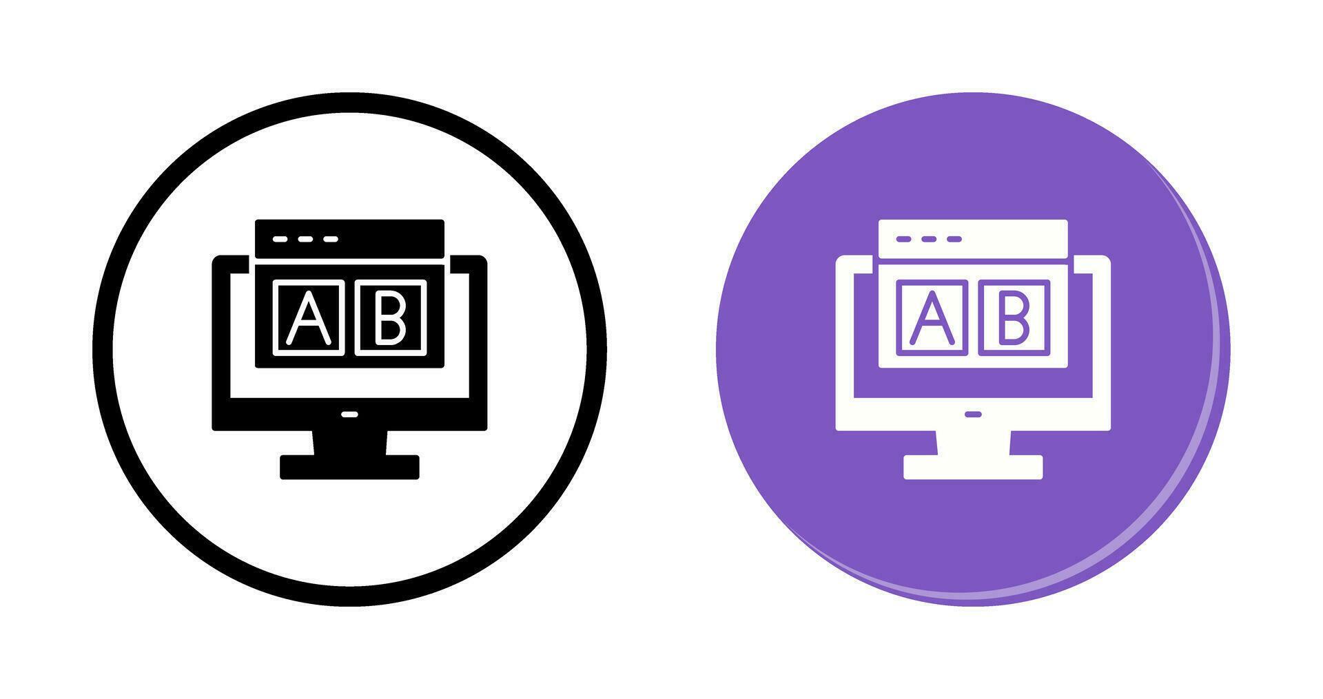 AB Testing Vector Icon 30571355 Vector Art at Vecteezy