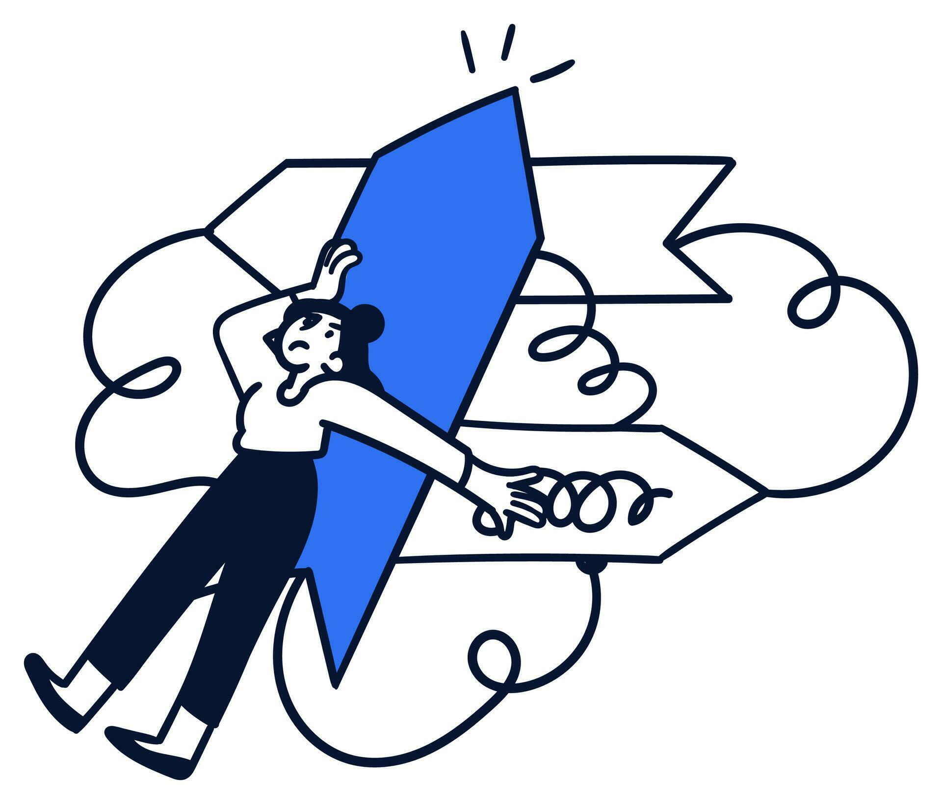 Productive - Work flow - Workplace Vector Illustration 30571488 Vector ...