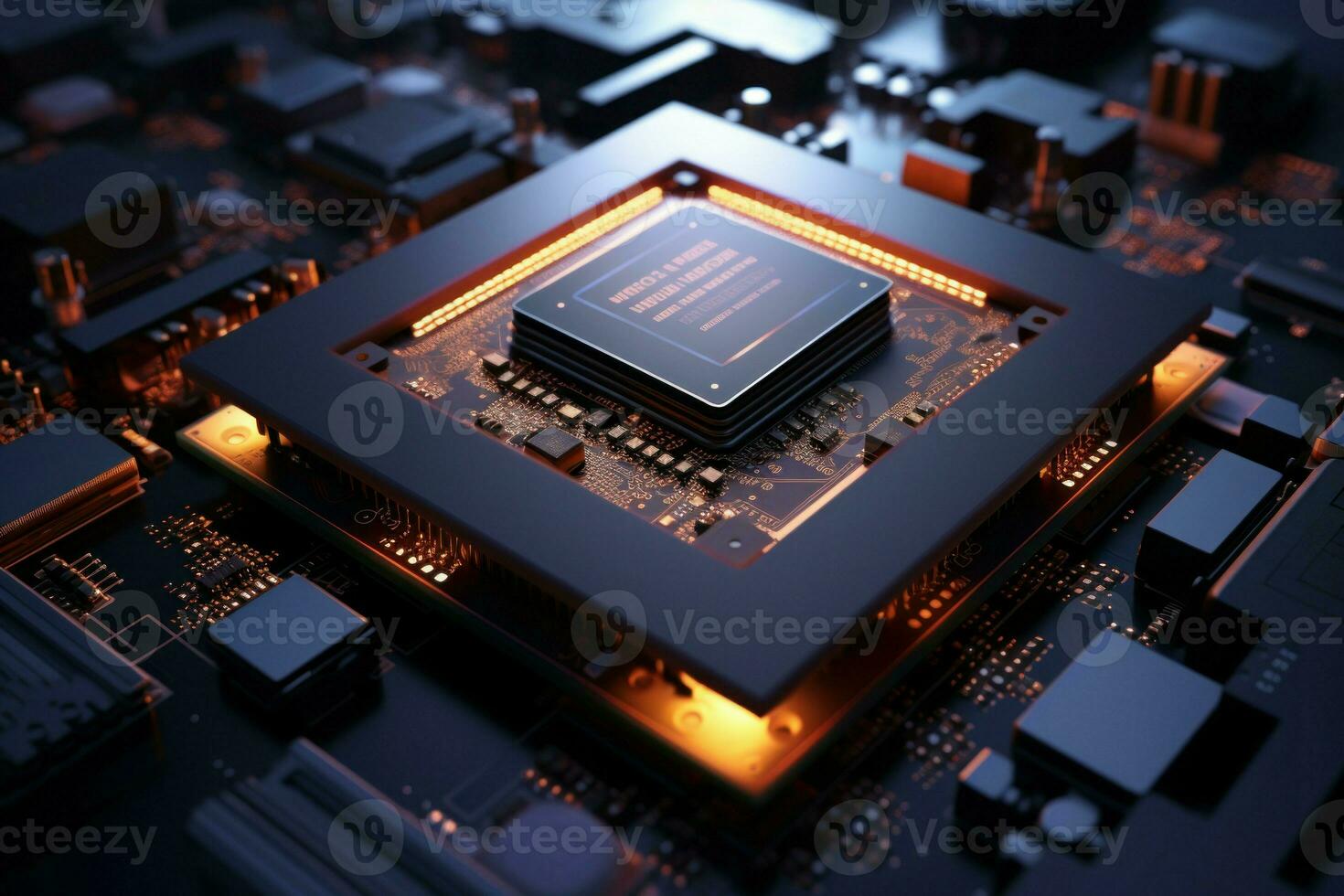 Fast-paced Digitalization processor. Generate Ai 30580582 Stock Photo ... Fast-paced Digitalization processor. Generate Ai 30580582 Stock Photo ...