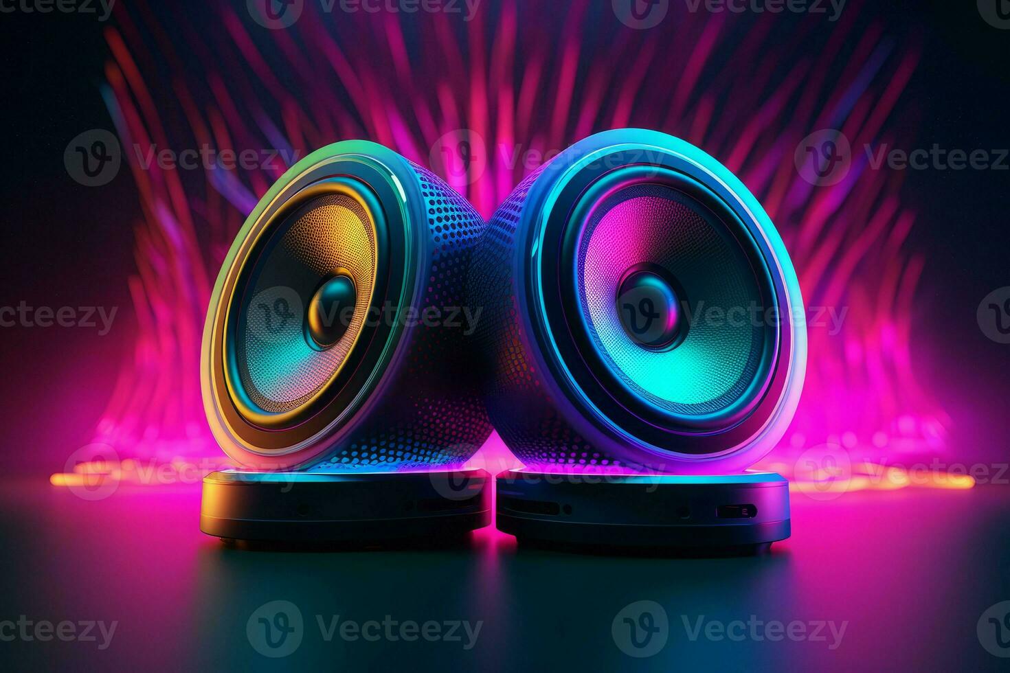 Speakers colorful waves. Generate Ai 30582680 Stock Photo at Vecteezy Speakers colorful waves. Generate Ai 30582680 Stock Photo at Vecteezy