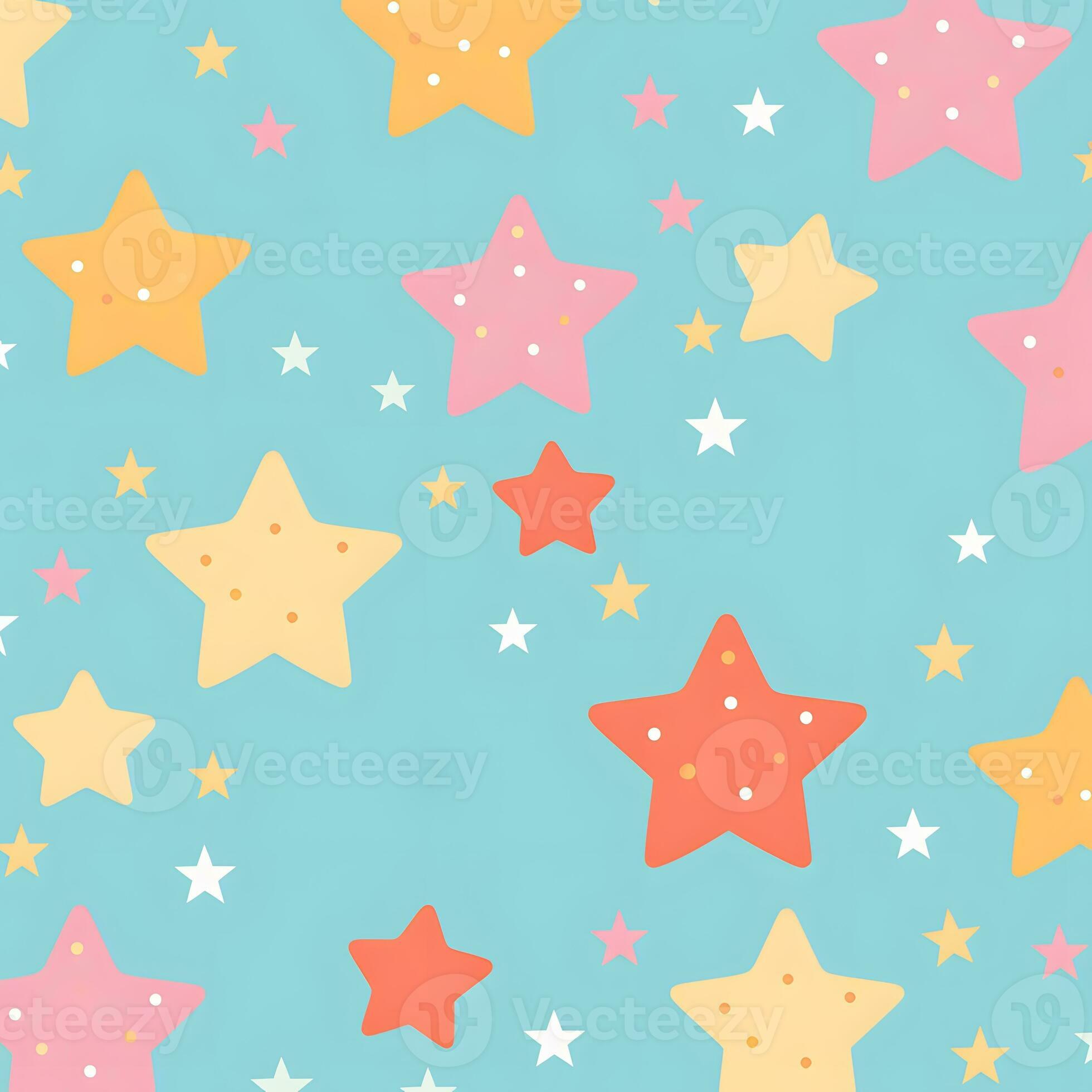 A Colorful Star Pattern With Many Stars Generative Ai 30597997 Stock