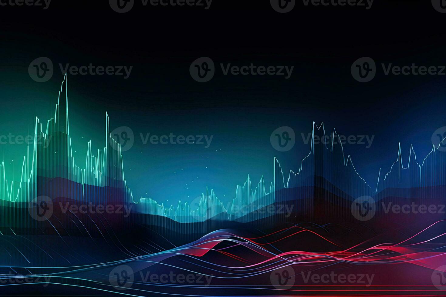 abstract background with lines and graphs. Generative AI 30598478 Stock ...
