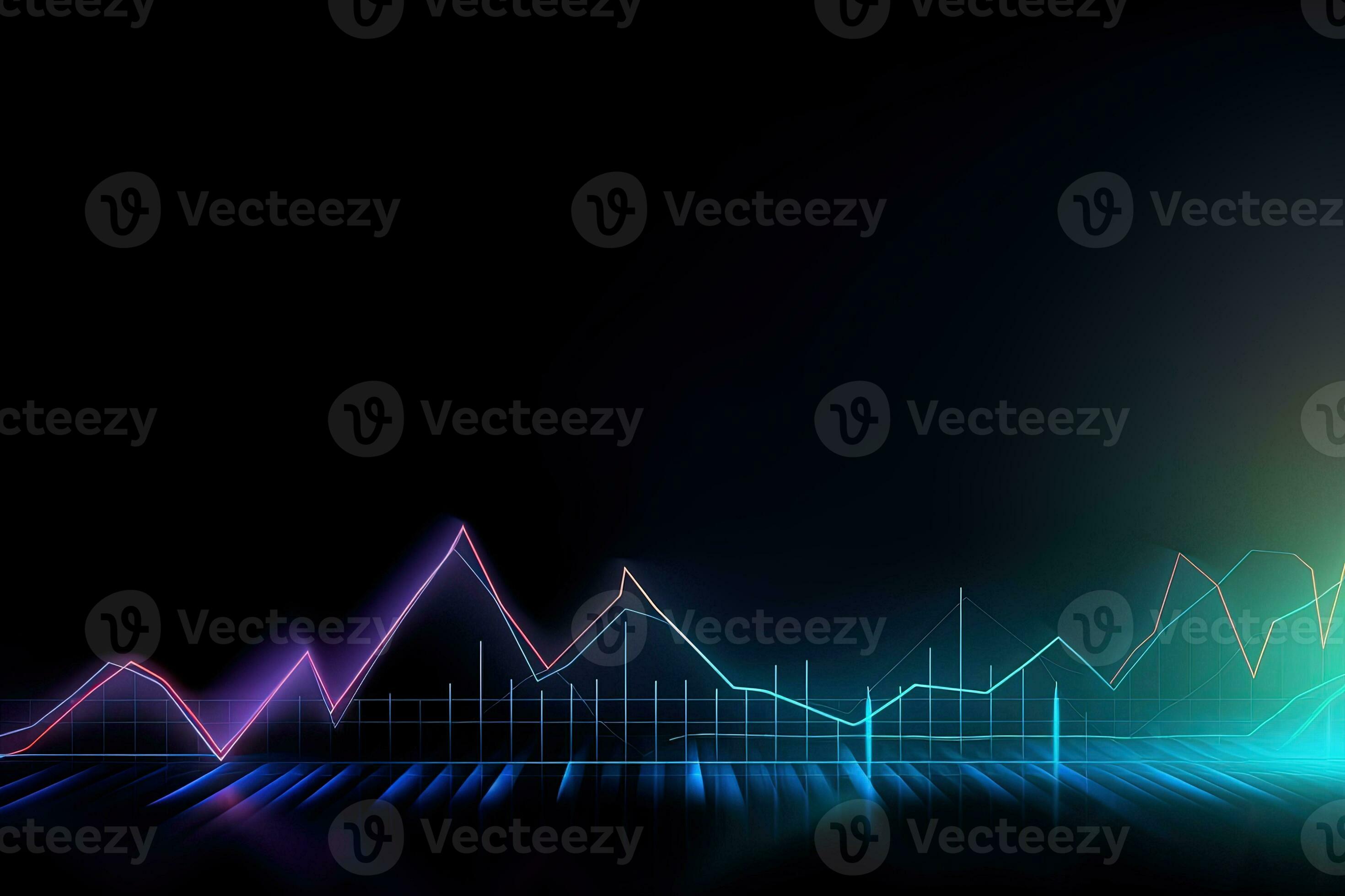 abstract background with graph line. Generative AI 30598759 Stock Photo ...