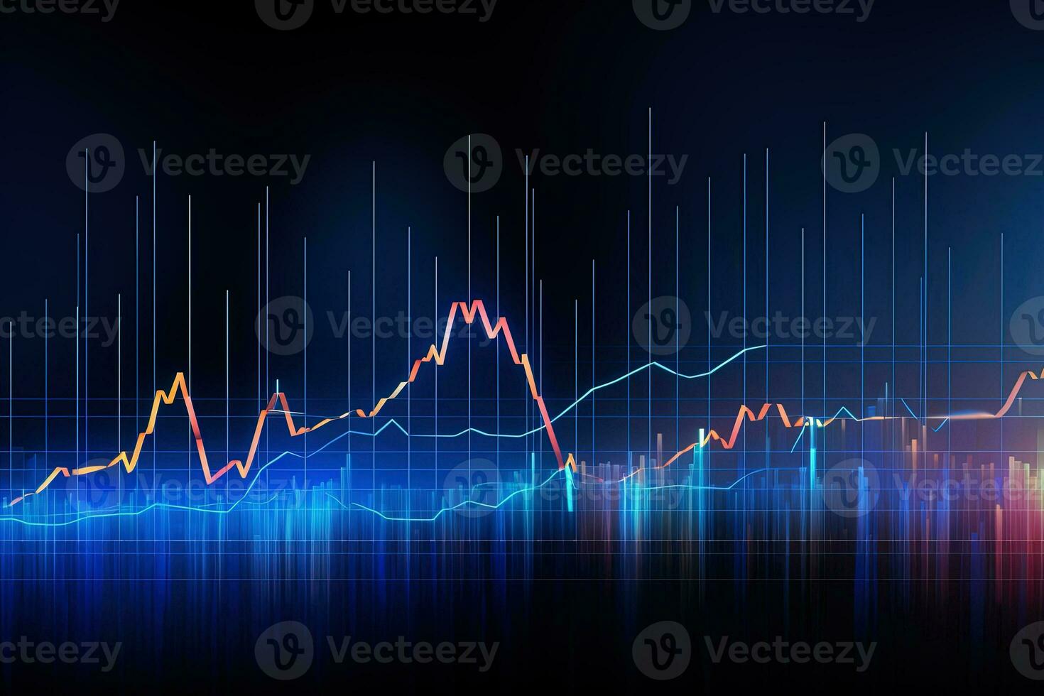 image of graph chart with line. Generative AI 30598769 Stock Photo at ...