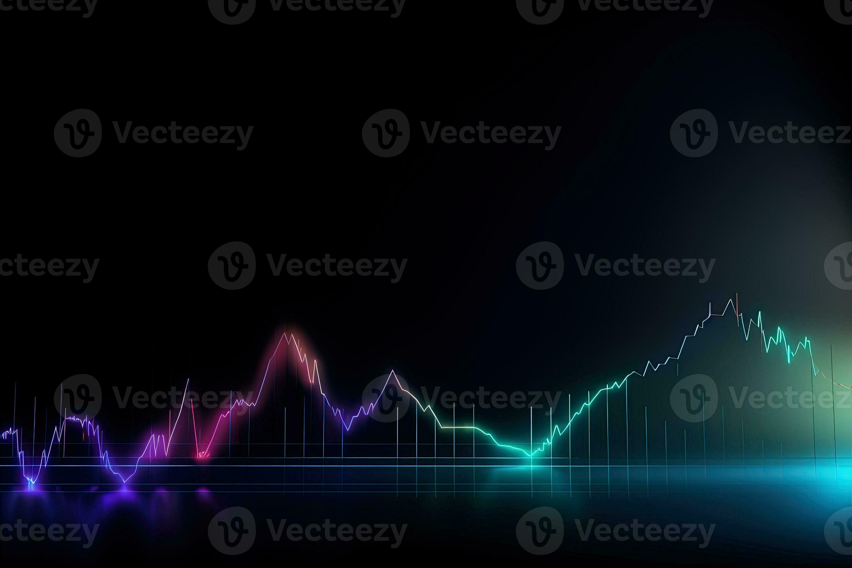 abstract background with a stock chart. Generative AI 30598783 Stock ...