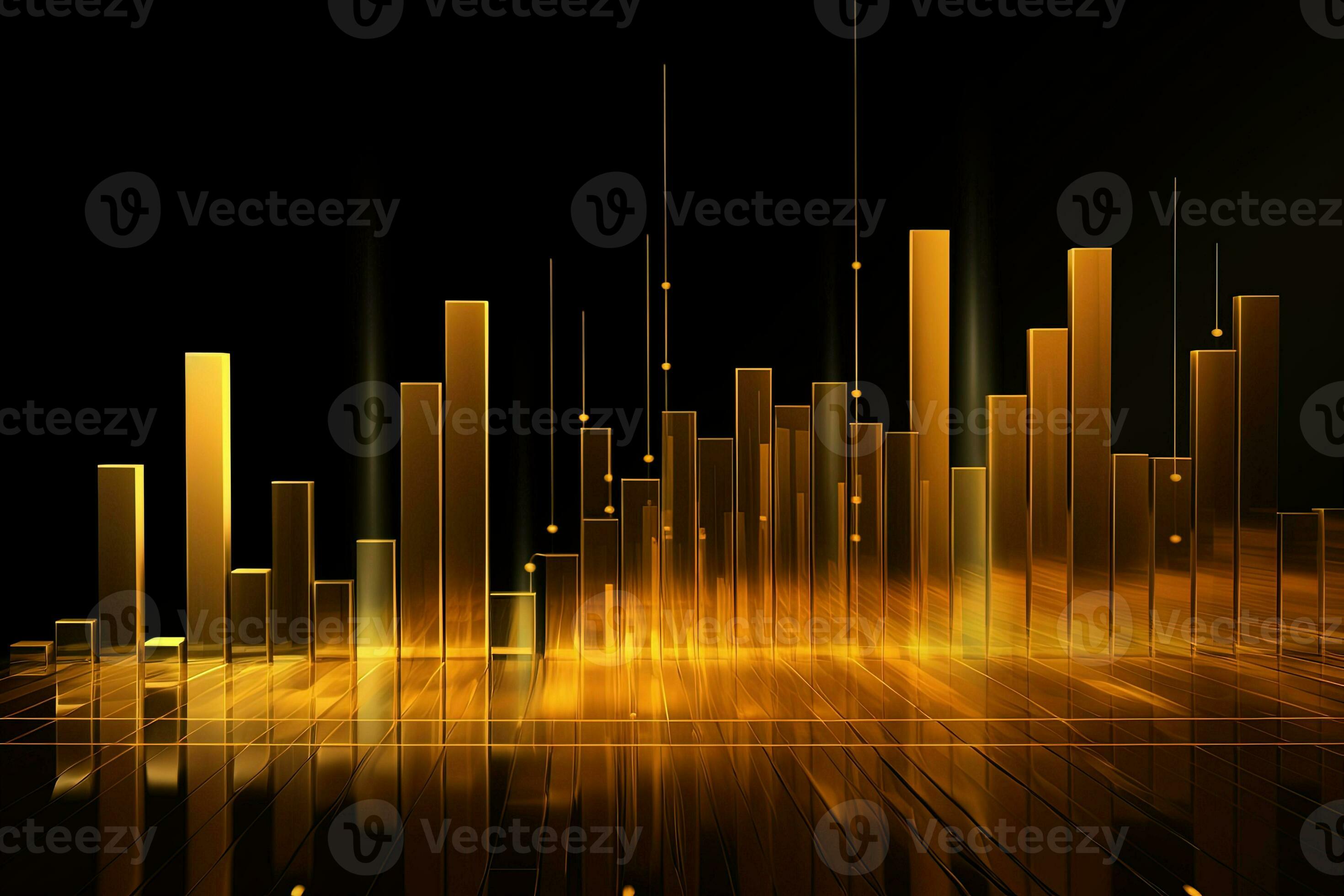 gold bars on a black background. Generative AI 30598857 Stock Photo at Vecteezy
